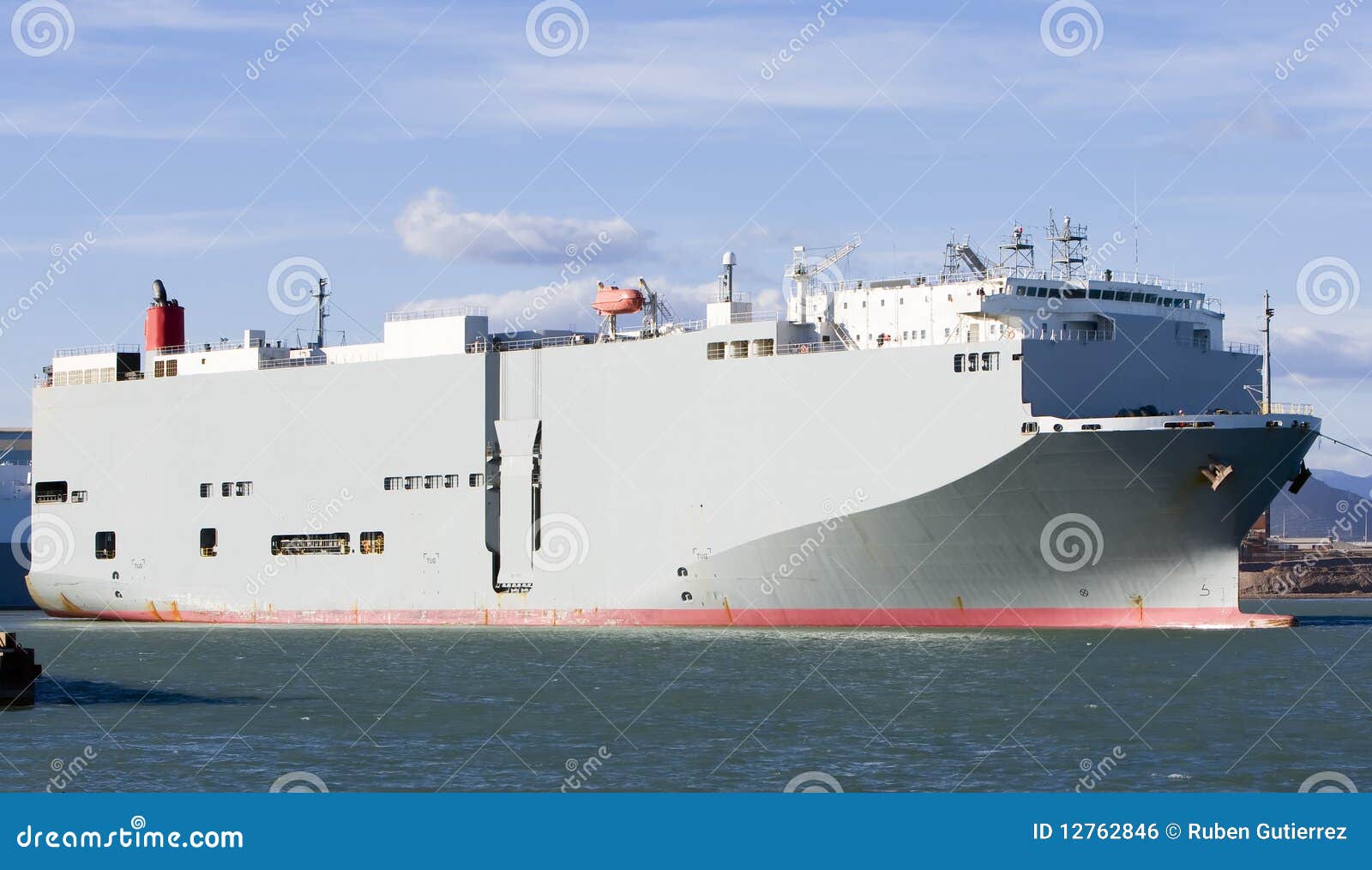 Roro vessel stock photo. Image of sail, blue, grey, maritime - 12762846
