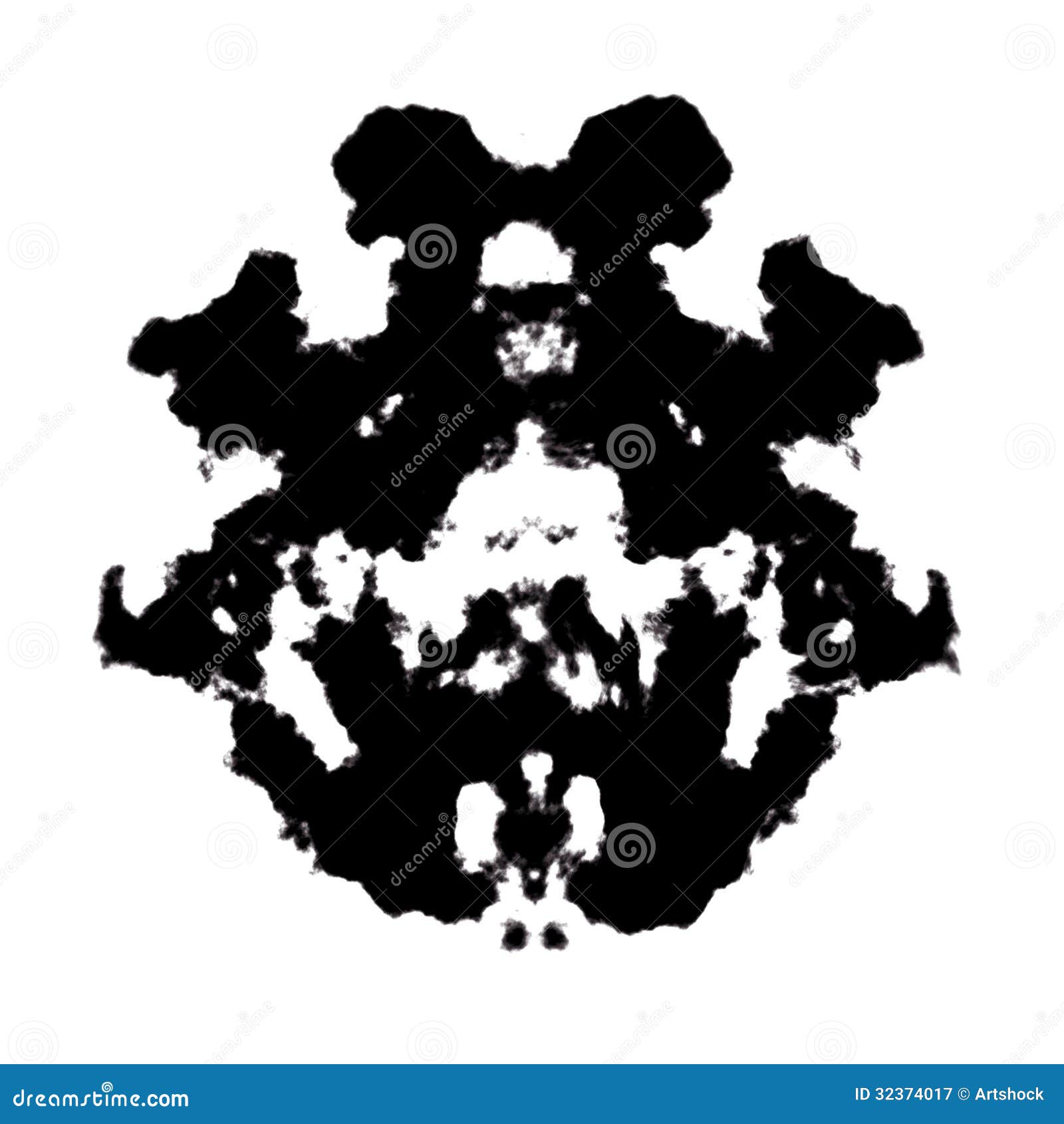 Rorschach Inkblot Test Kaleidoscope. Psycho Diagnostic Inkblot Test ...