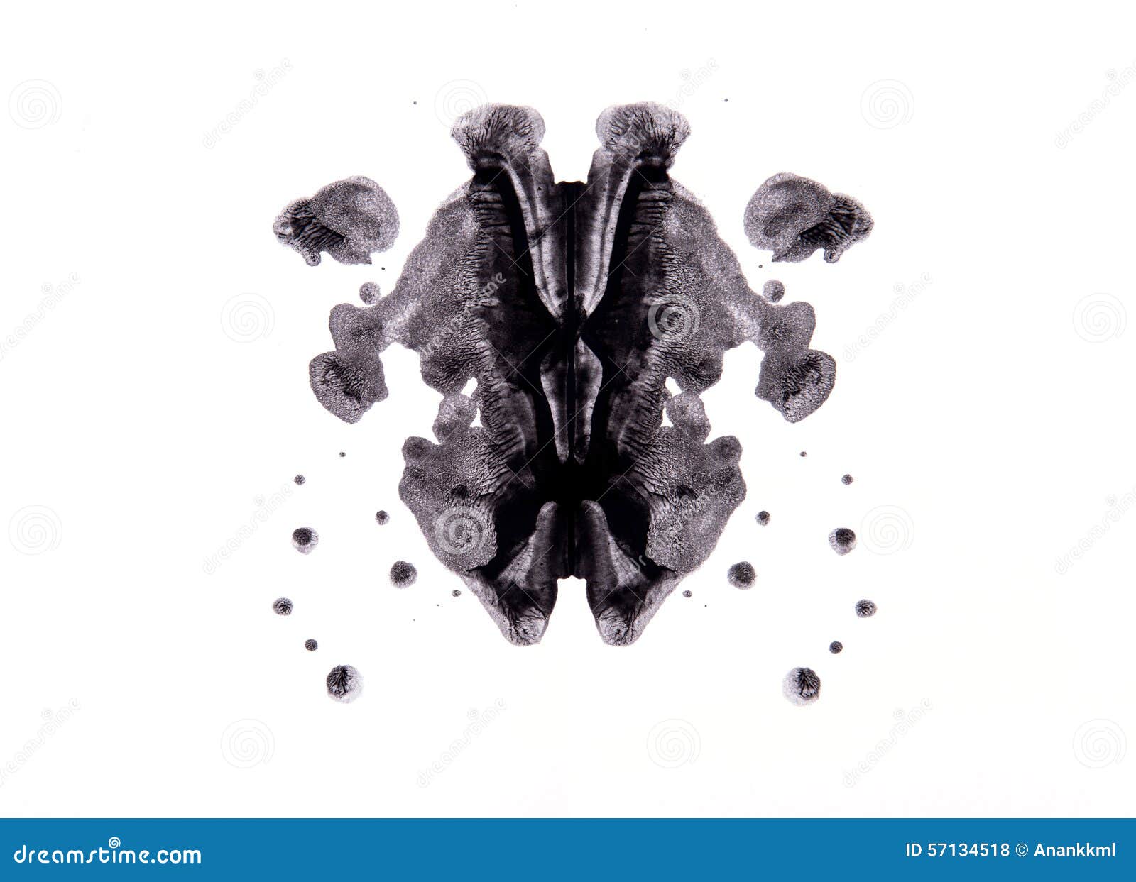 Rorschach Test Ink Blot Vector Illustration. Psychological Test ...