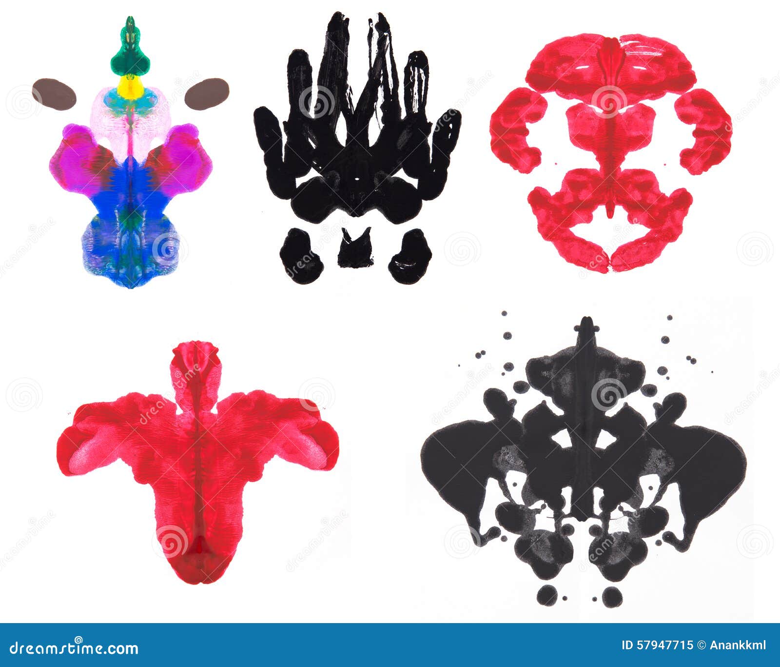 Rorschach test stock illustration. Illustration of watercolor - 57947715