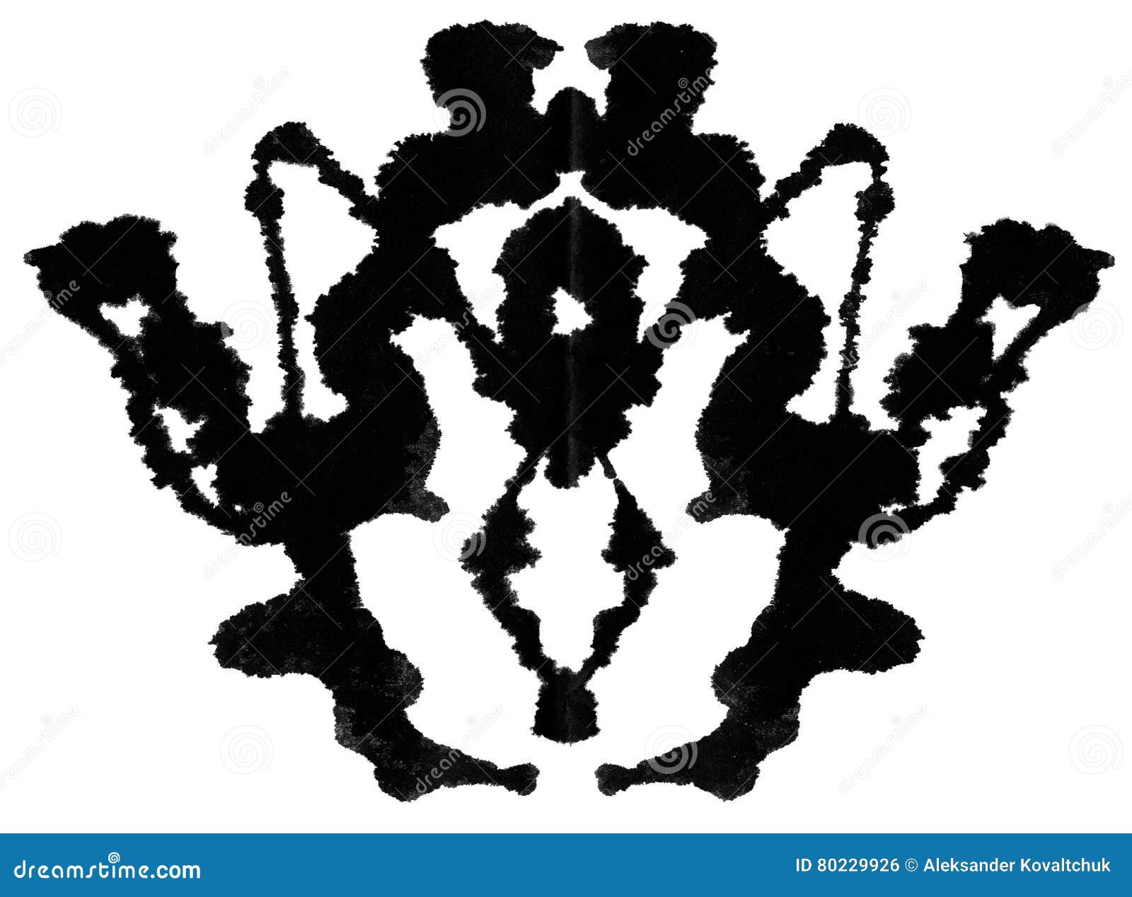 Rorschach Test stock illustration. Illustration of crazy - 80229926