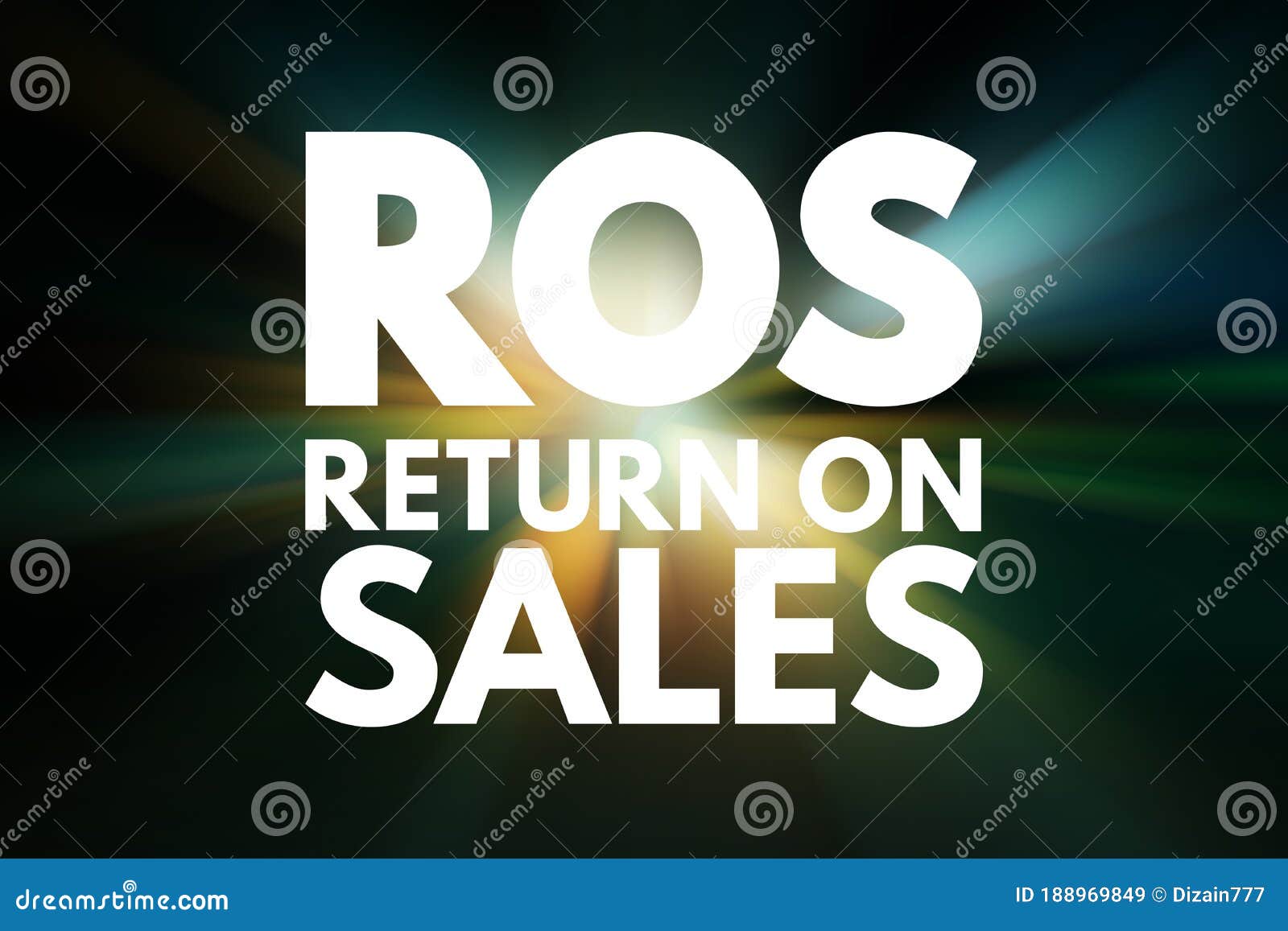 ROS - Return on Sales Acronym, Business Concept Background Stock ...