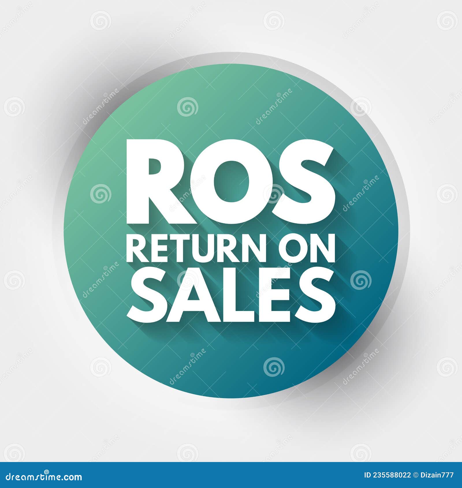 ROS - Return on Sales Acronym, Business Concept Background Stock ...