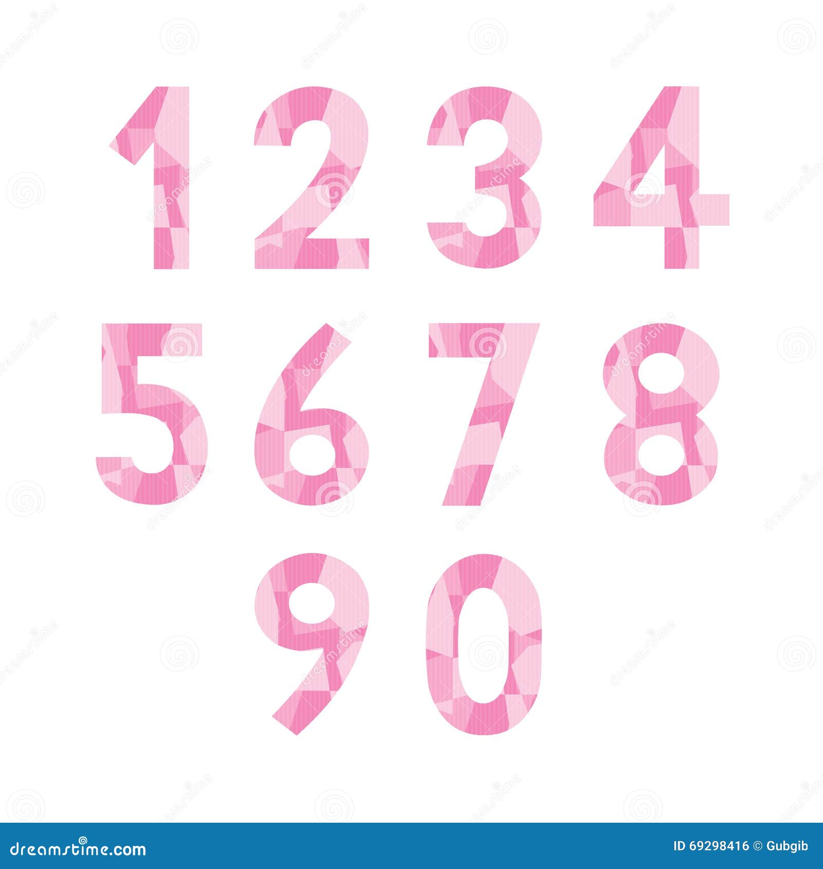 Rosa abstracto numbers1 ilustración del vector. Ilustración de estilo ...