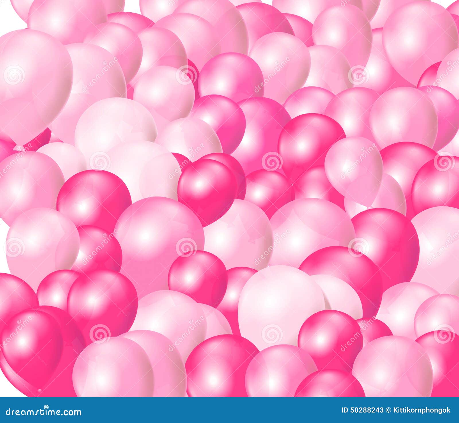 Rosa ballonger stock illustrationer. Illustration av flyg - 50288243