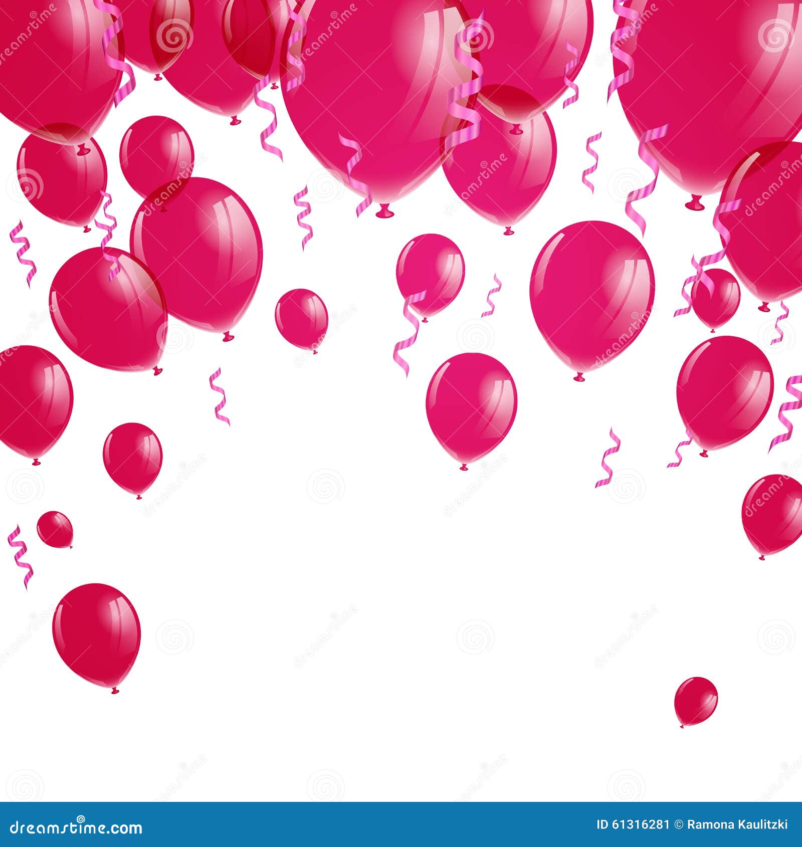 Rosa ballonger stock illustrationer. Illustration av helium - 61316281