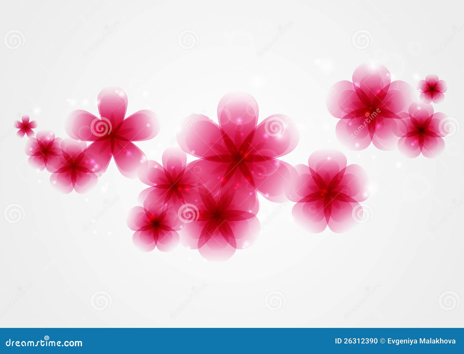 Rosa blommor vektor illustrationer. Illustration av abstrakt - 26312390