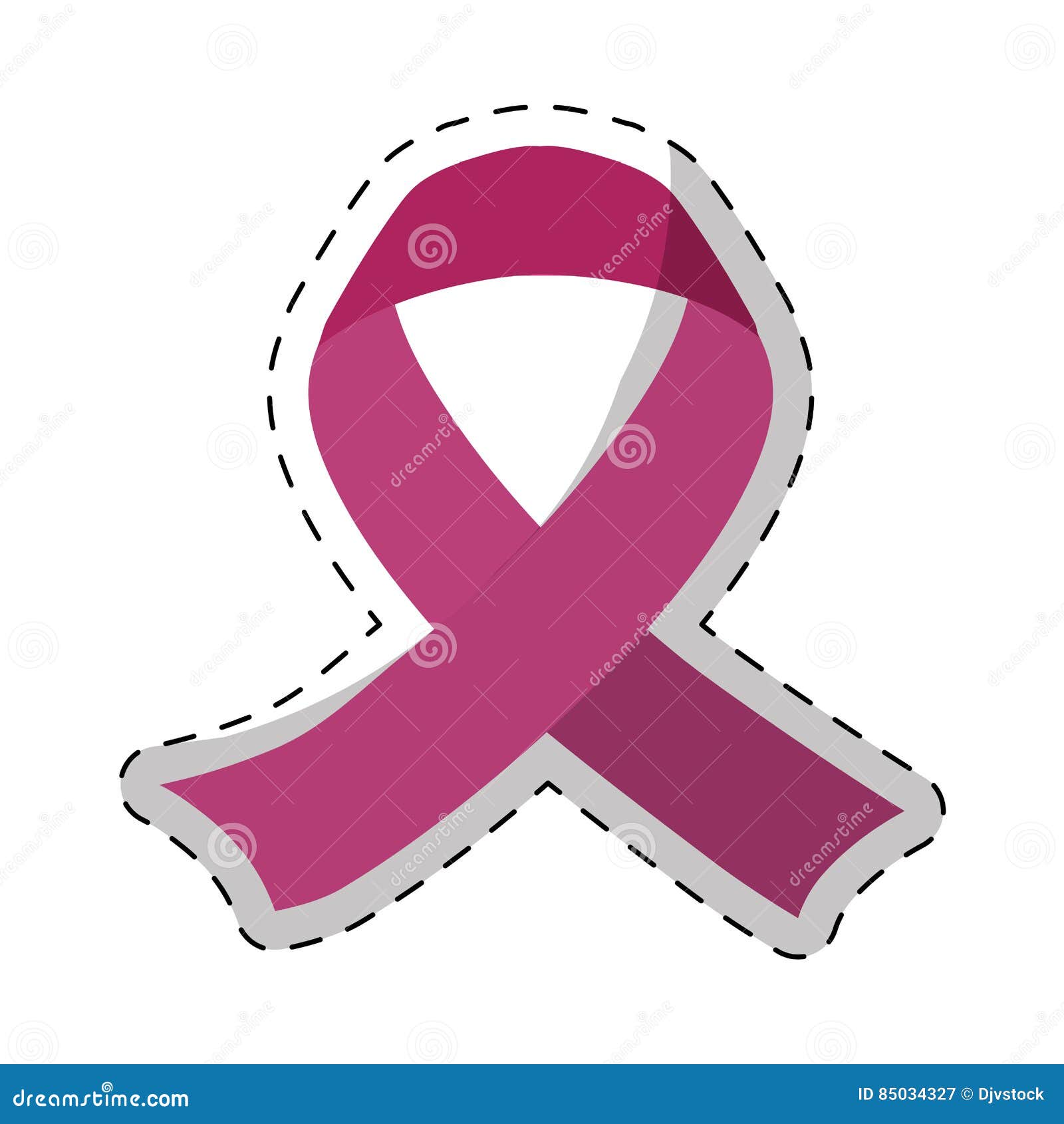 Rosa Brustkrebs ribon Bild stock abbildung. Illustration von heilend ...