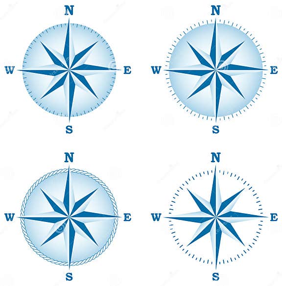 Rosa de compás ilustración del vector. Ilustración de estrella - 31085849