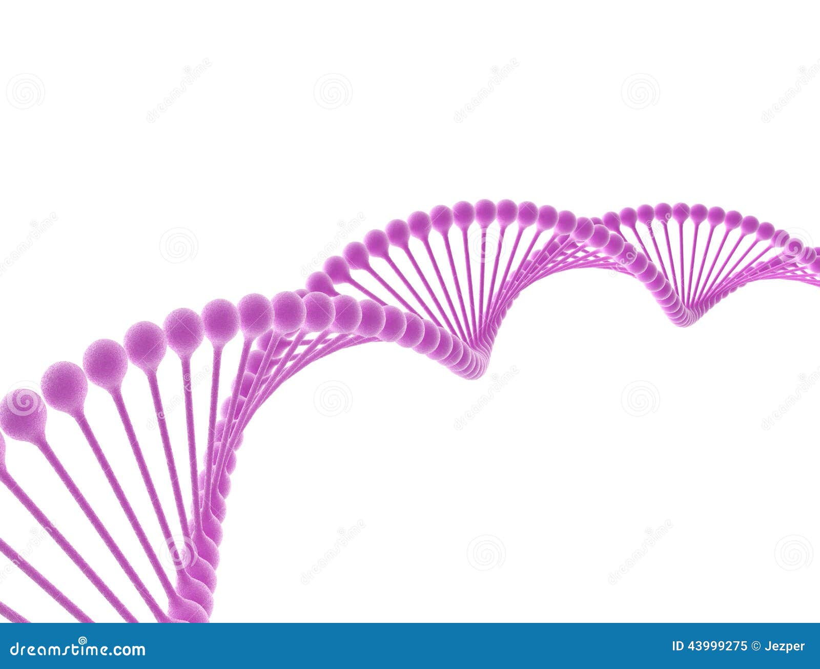 Rosa DNA-Spirale stock abbildung. Illustration von nahaufnahme - 43999275