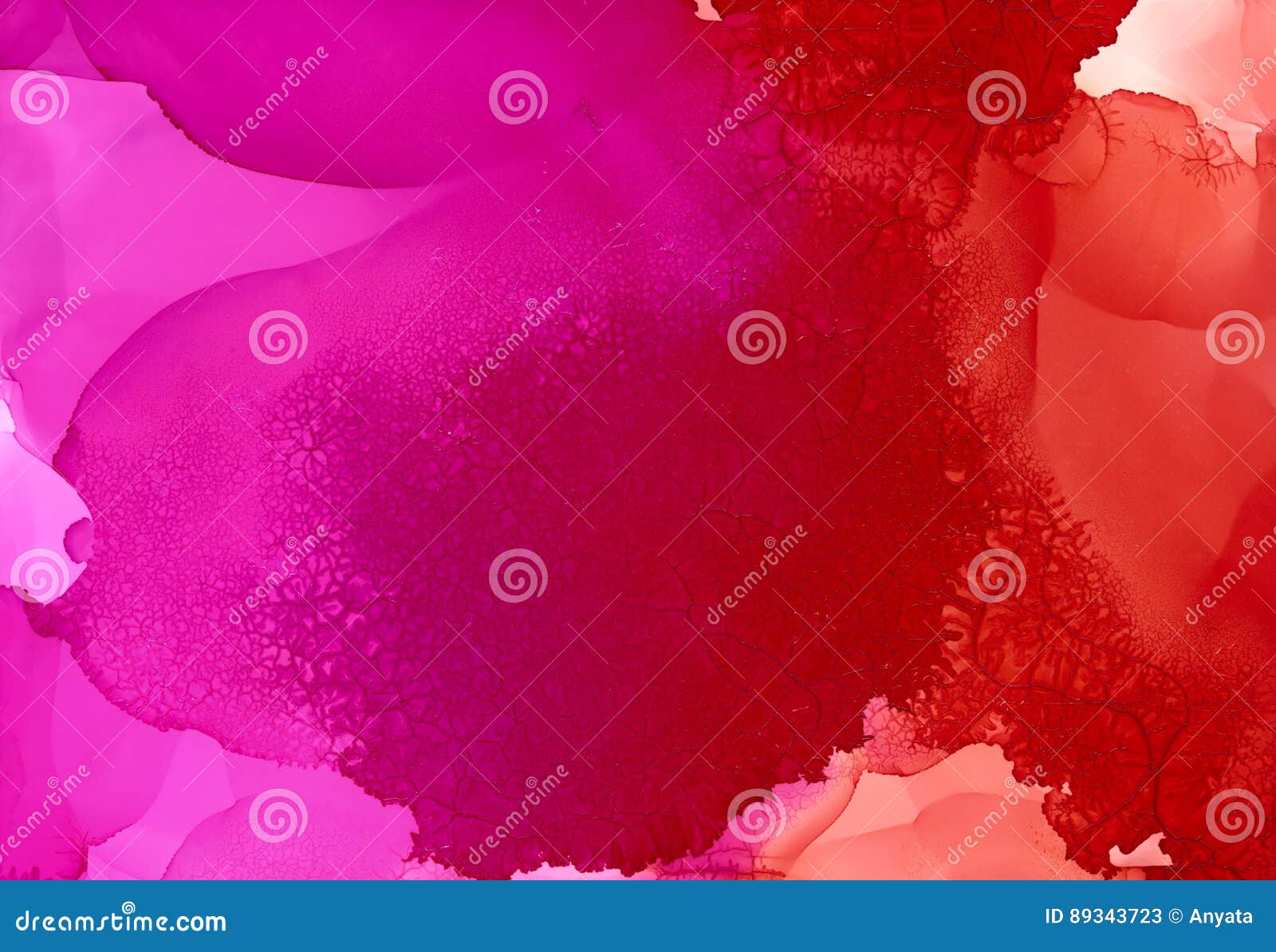 Rosa helles Rot mit Sprung stock abbildung. Illustration von pinsel ...