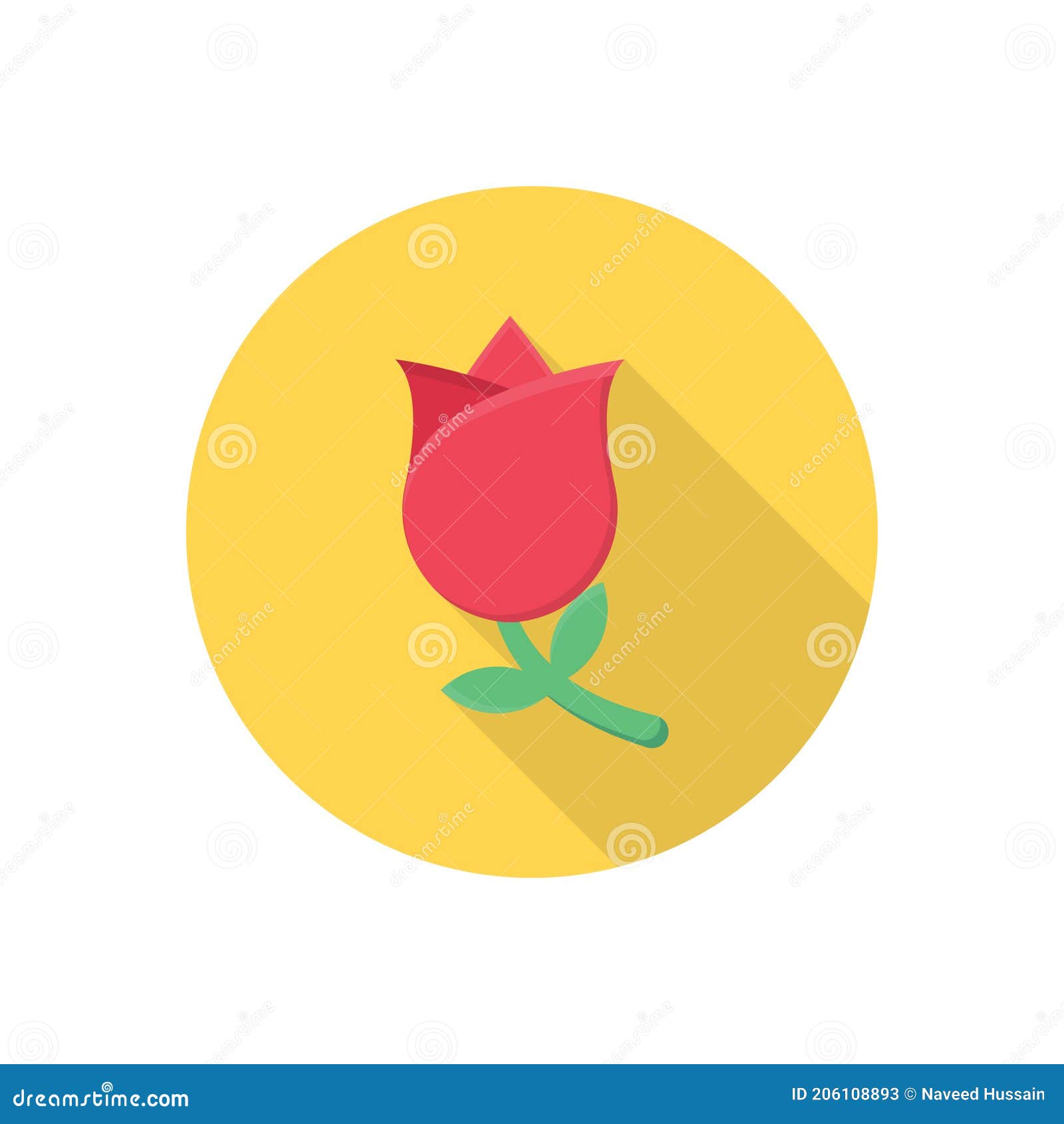 Rosa ilustración del vector. Ilustración de rosa, vector - 206108893