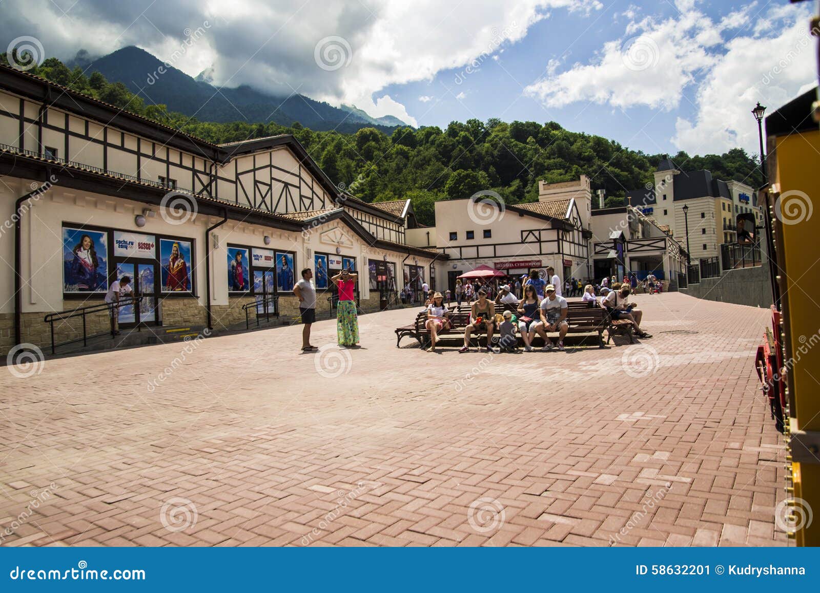 Rosa Khutor, Sochi editorial photo. Image of caucasus - 58632201