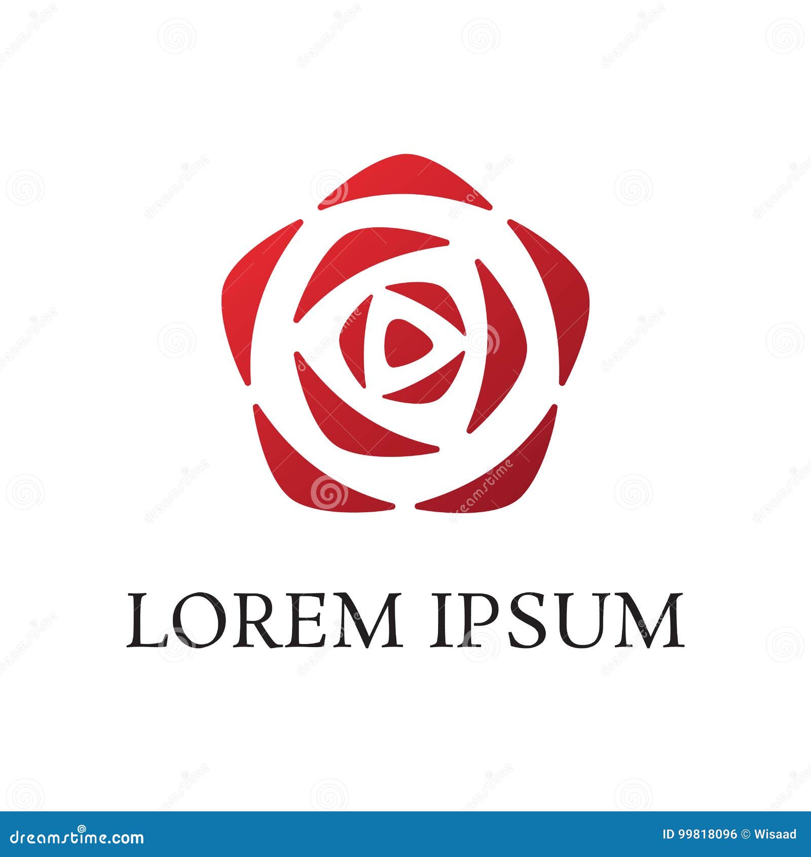 Rosa logo vektor illustrationer. Illustration av elegantt - 99818096