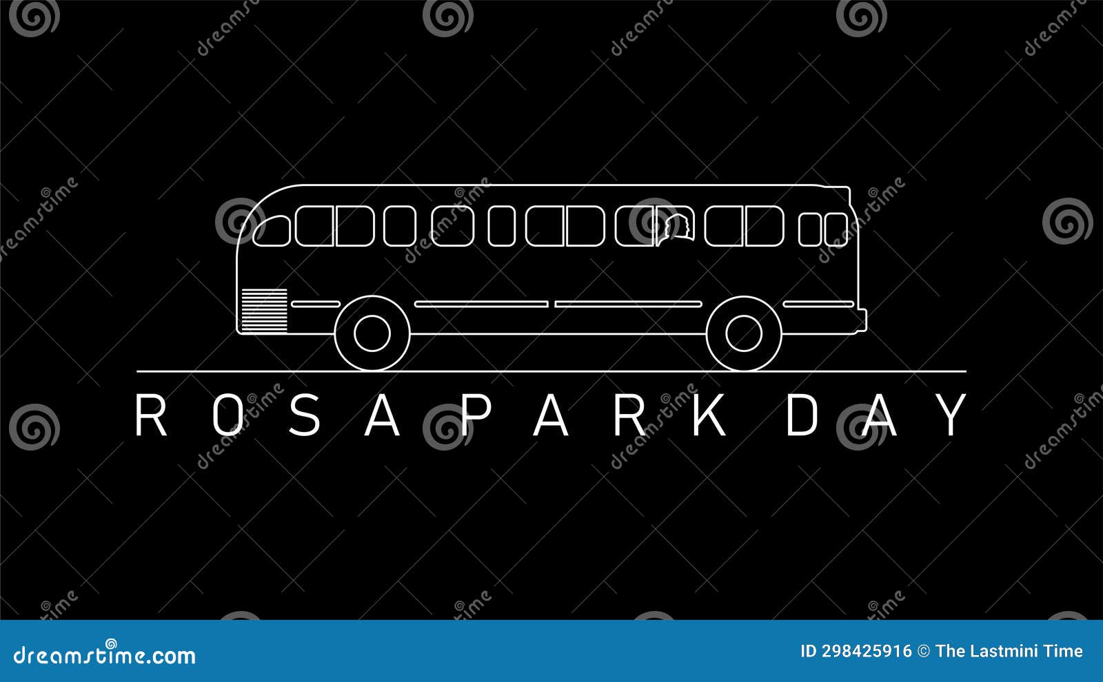 Rosa Park Day Bus Design Vector Stock Vector - Illustration of ...