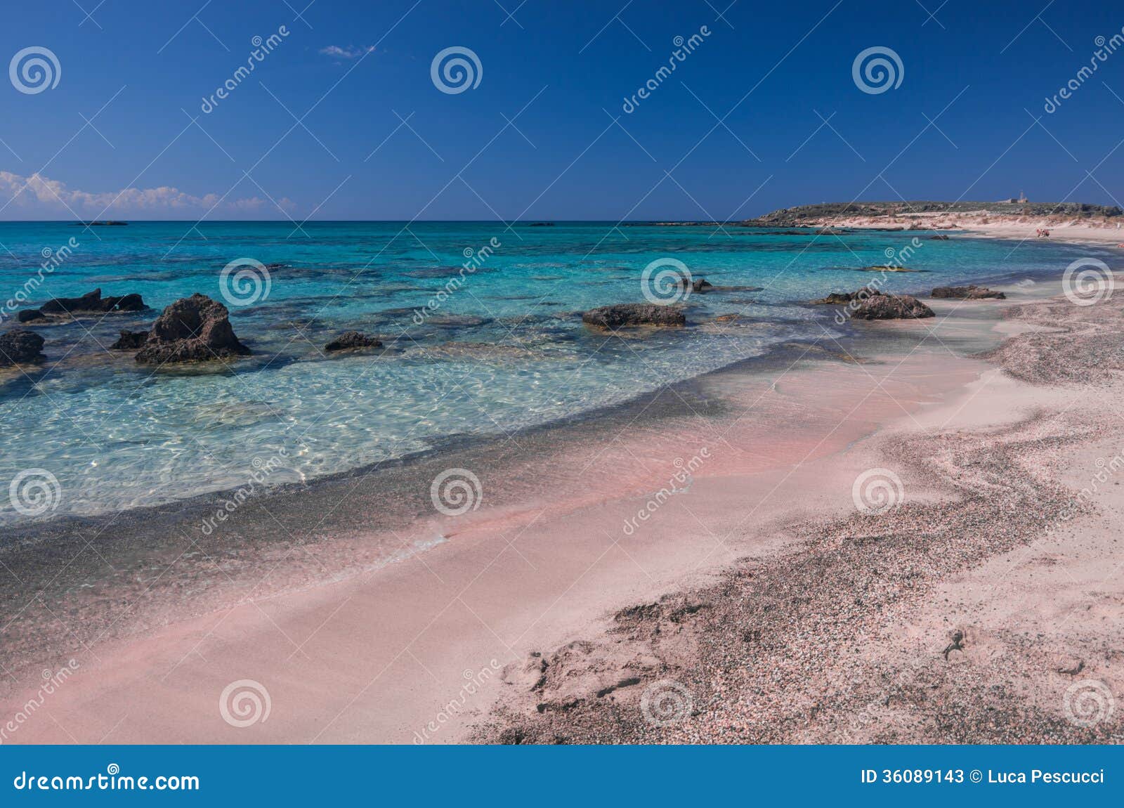 Rosa Sand in Elafonisi-Strand Stockbild - Bild von kreta, kreter: 36089143