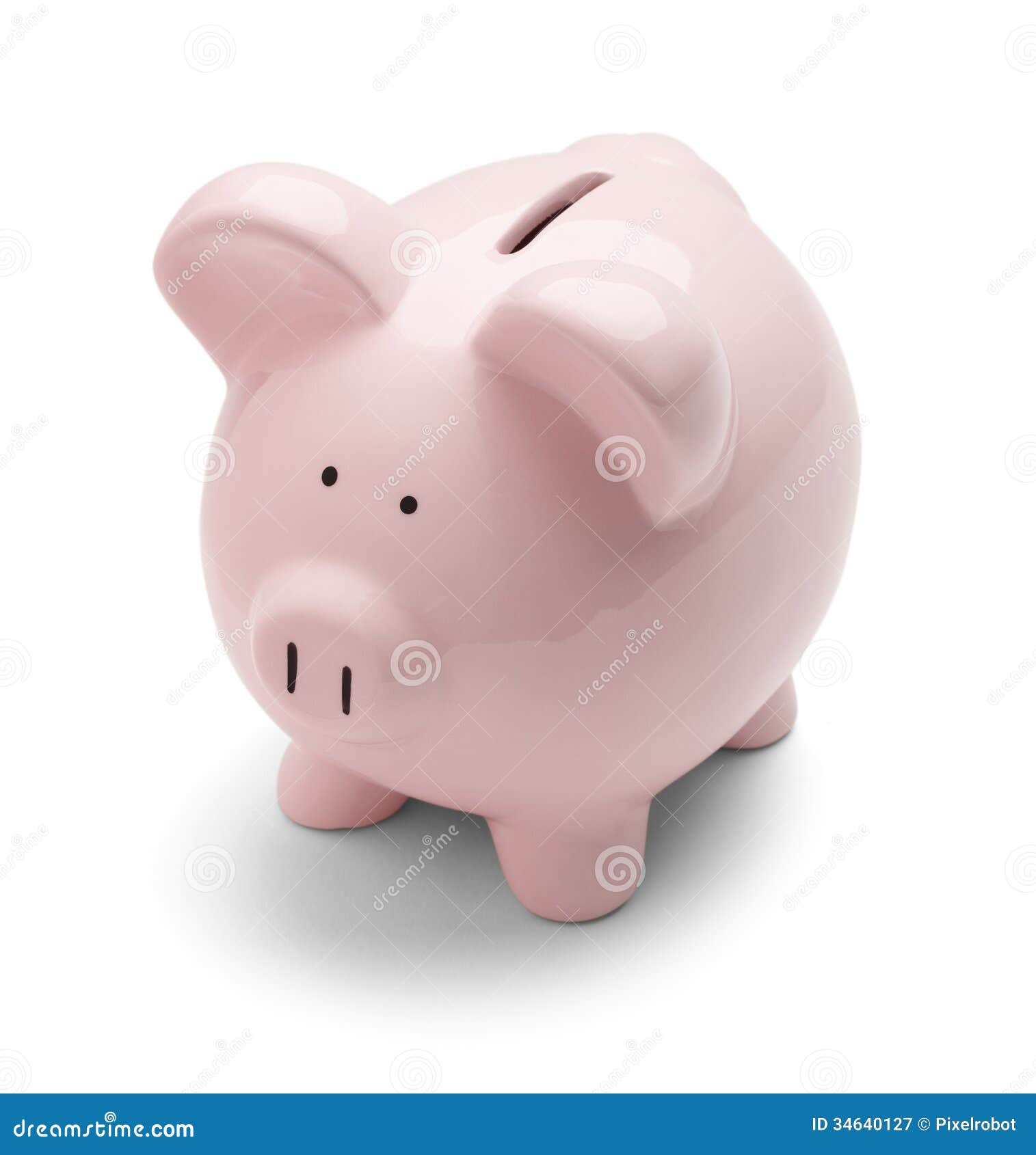 Rosa spargris fotografering för bildbyråer. Bild av bacon - 34640127