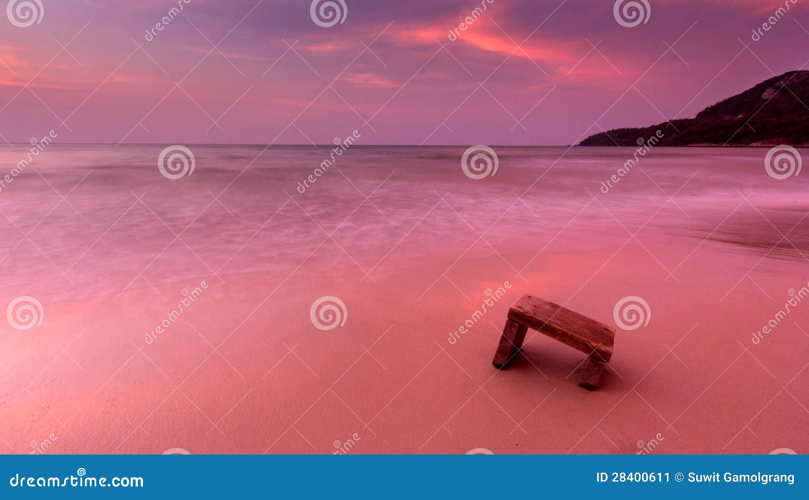 Rosa Strand stockbild. Bild von luft, dämmerung, frech - 28400611