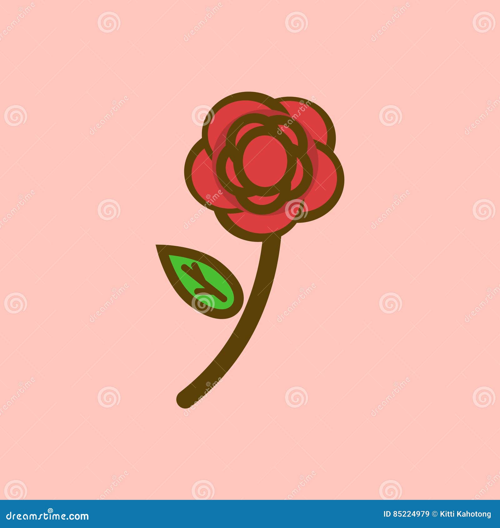 Rosa Symbol Som Isoleras I Bakgrund Vektor Illustrationer ...