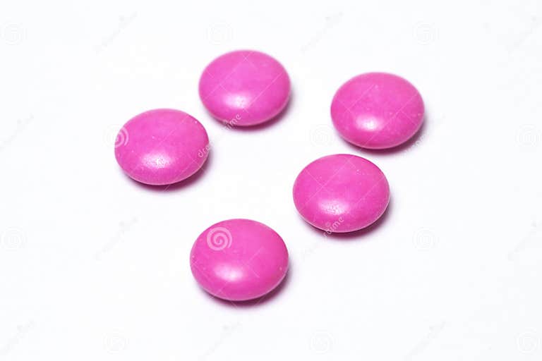 Rosa Tabletten stockfoto. Bild von pharmazeutisch, boulevardblatt ...