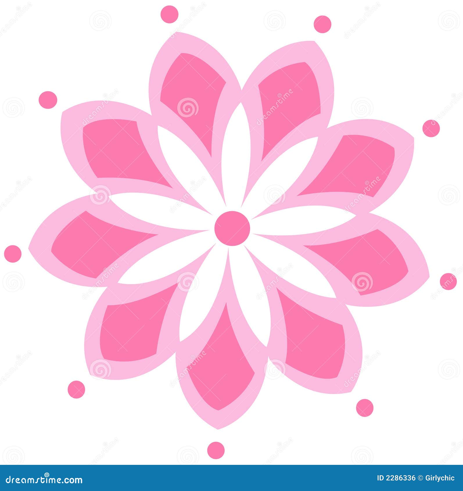 Rosafarbene Blumenzeichnung Stock Abbildung - Illustration von ...