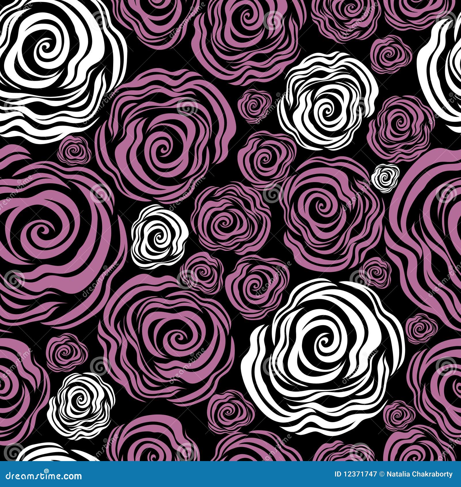 Rosafarbenes Muster Des Nahtlosen Rosas Vektor Abbildung - Illustration ...