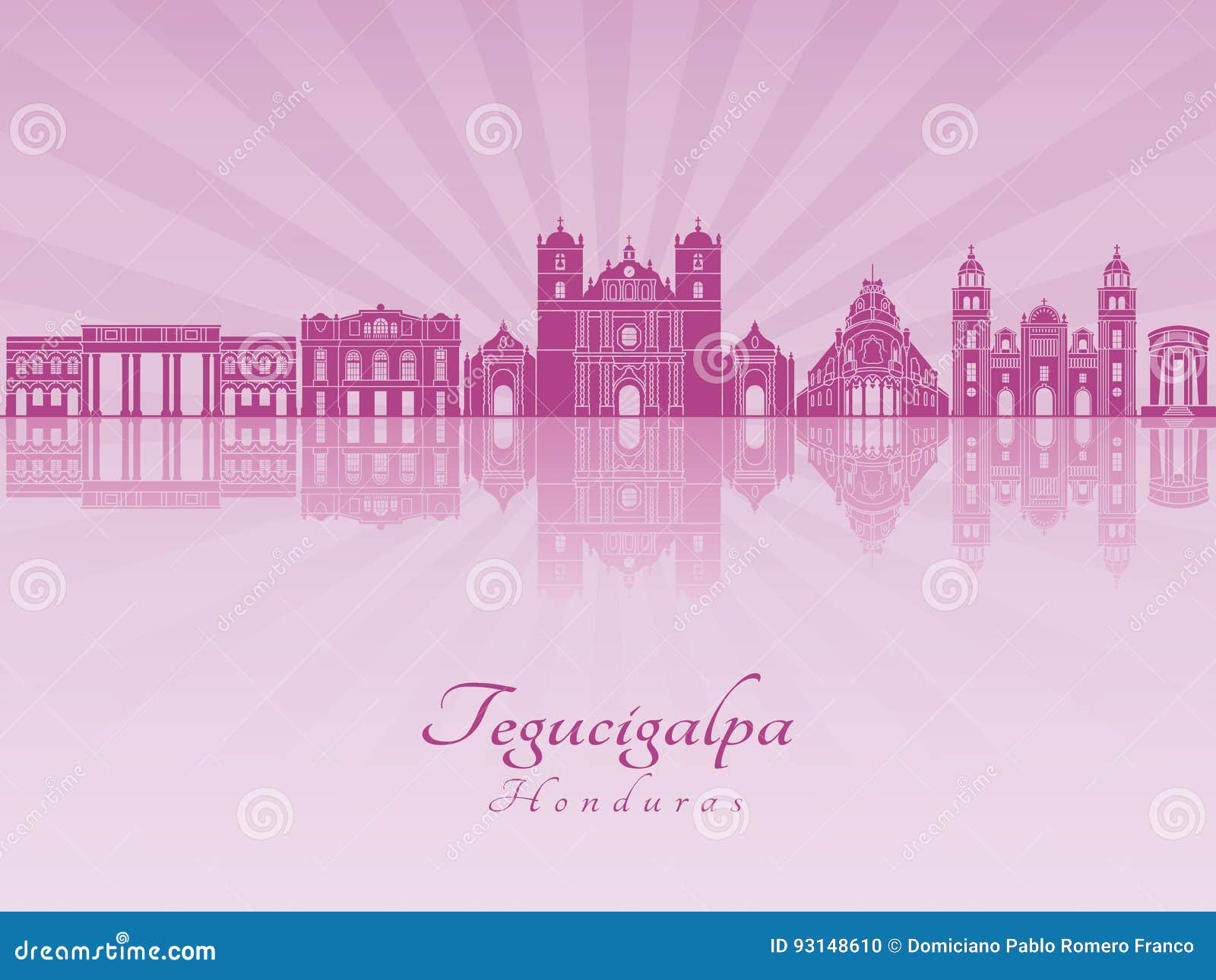 Rosario skyline pop stock vector. Illustration of monuments - 93148610