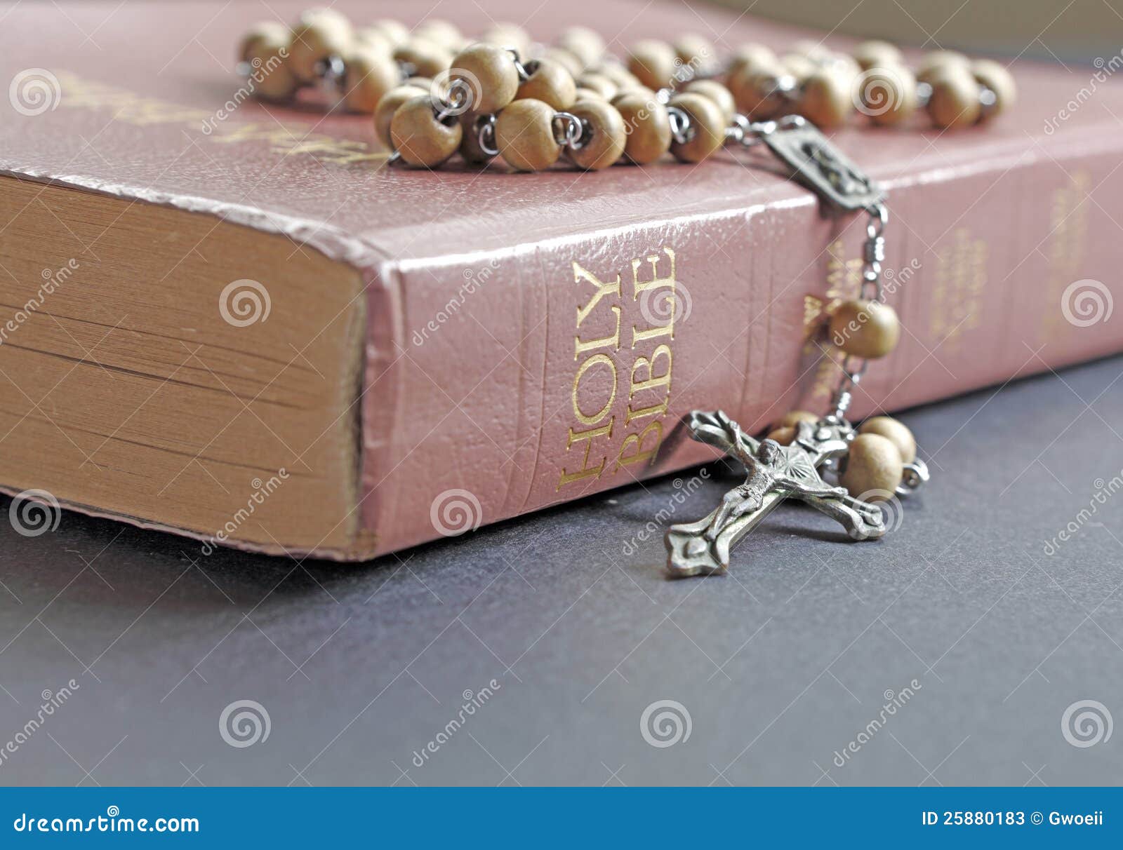 Rosary and Bible stock image. Image of jesus, holy, godly - 25880183