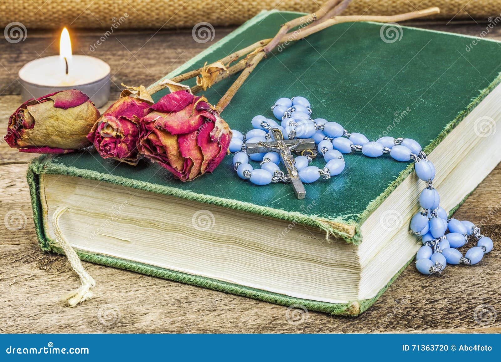 Rosary, Bible, Rose On The Table Stock Photography | CartoonDealer.com ...