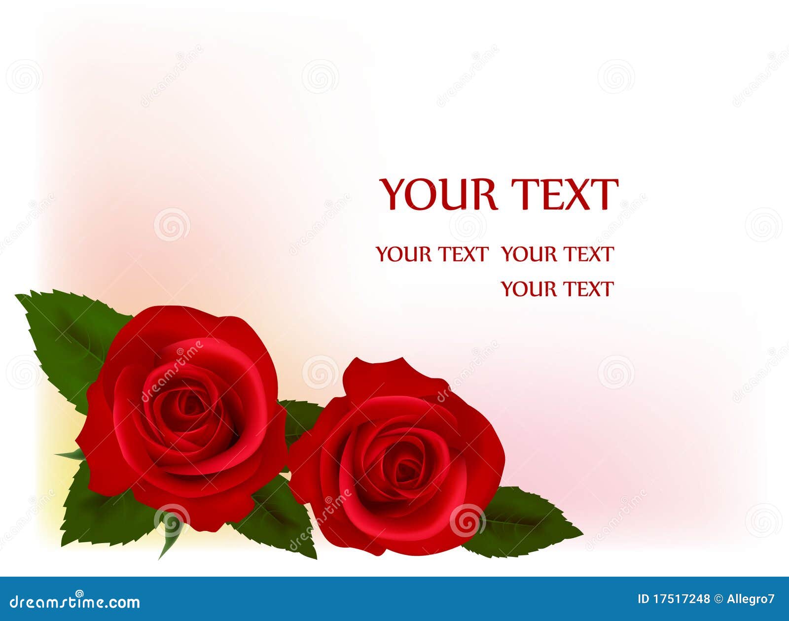 Rosas Rojas Hermosas, Vector Stock de ilustración - Ilustración de ...