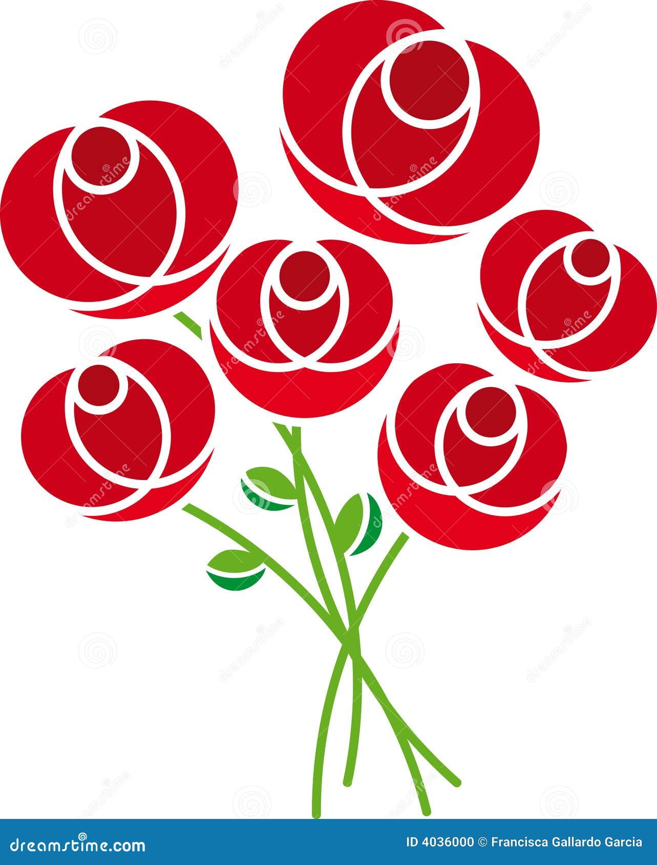 Rosas (vector) ilustración del vector. Ilustración de brocha - 4036000