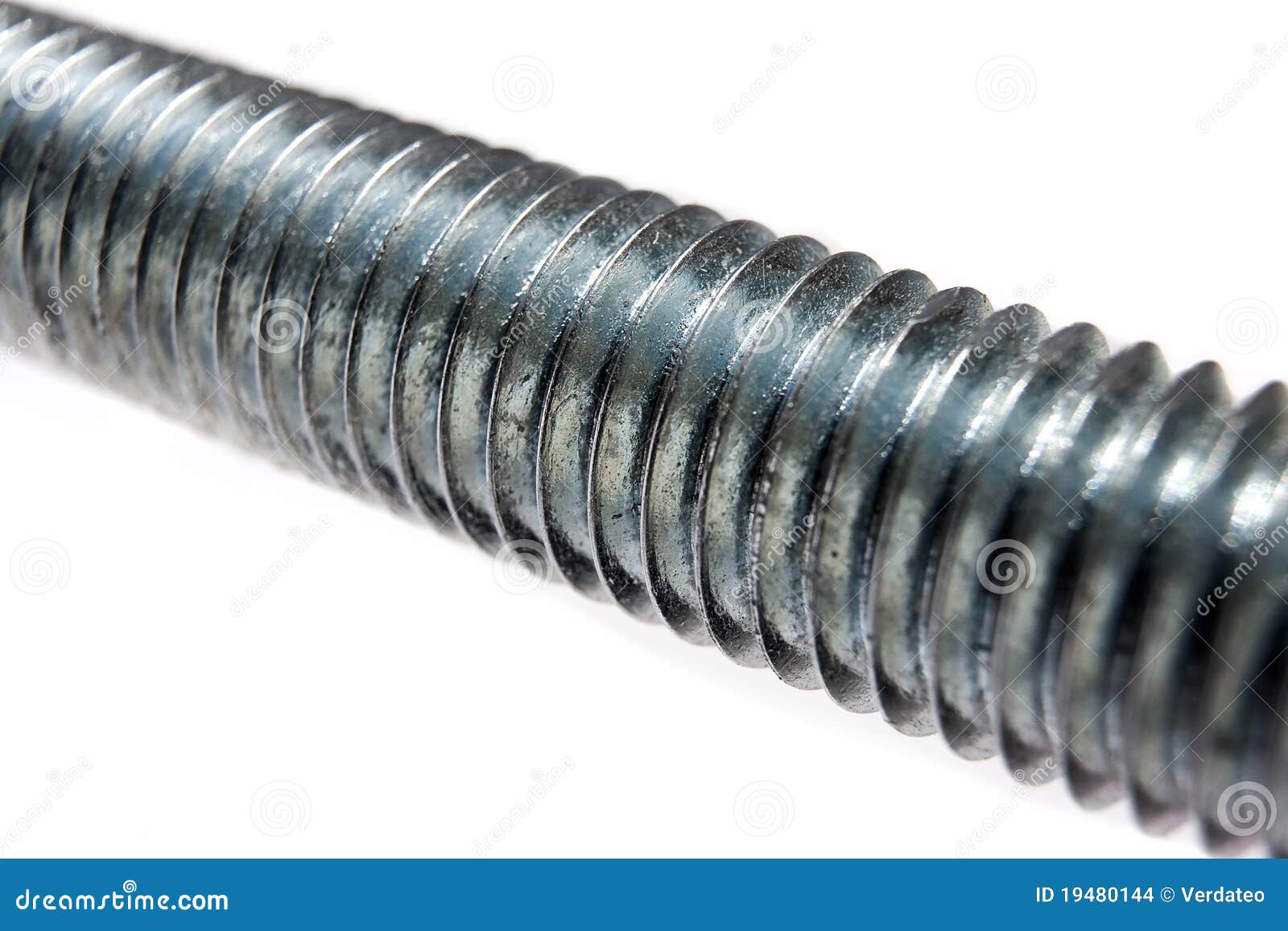 Rosca De Tornillo Contra El Fondo Blanco Foto de archivo - Imagen de ...