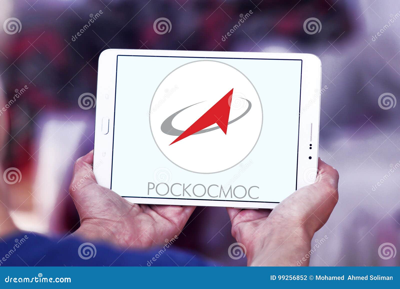Roscosmos, Logotipo Ruso Del Programa Espacial Fotografía editorial ...