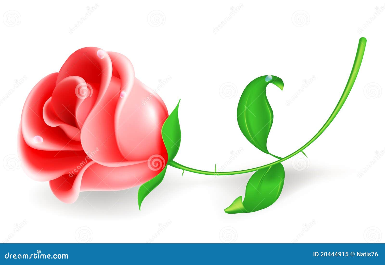 Rose And Computer Drawing Effect. Omputer Drawing Collage. Royalty-Free ...