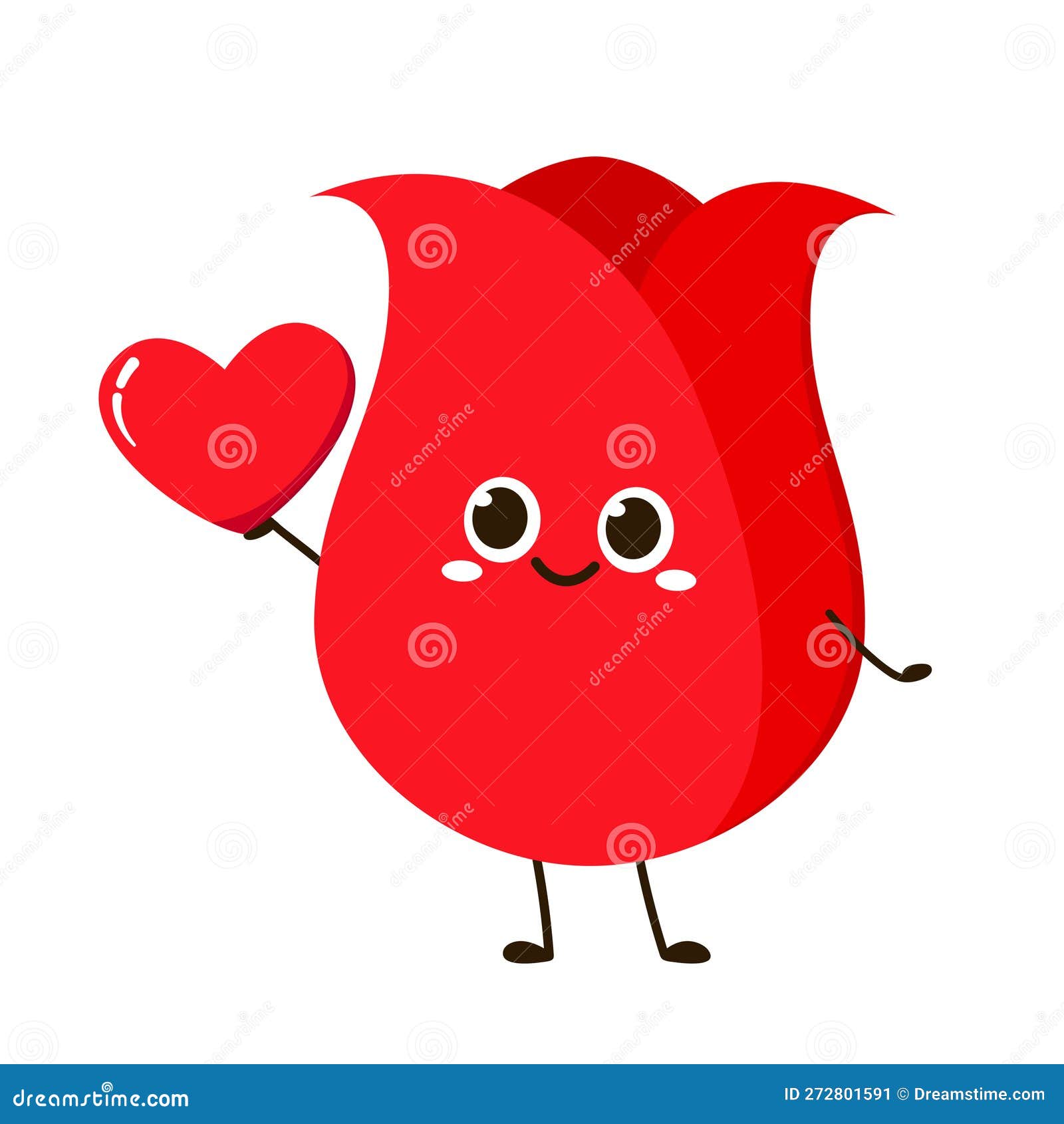 Rose Flower Character.Vector Flat Style Illustration Icon Design Stock ...