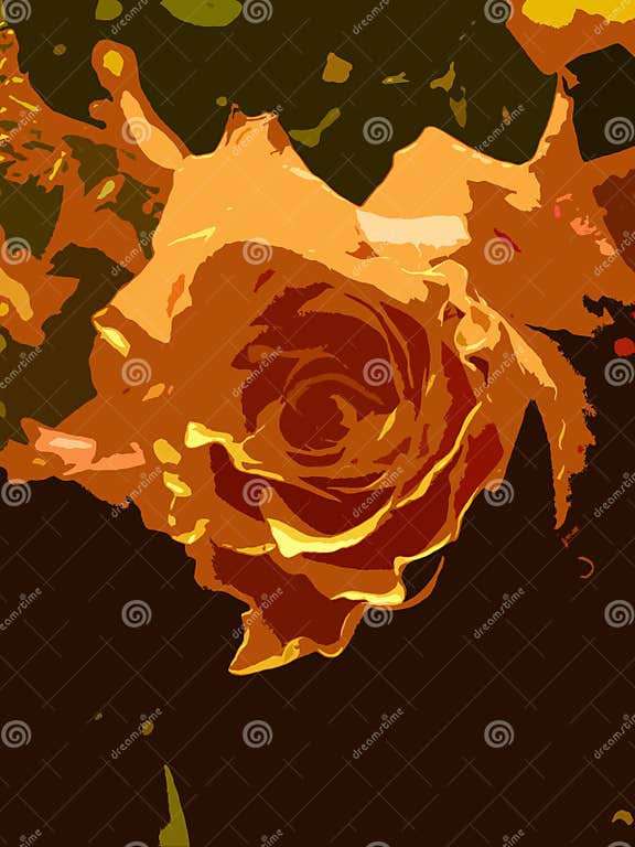 Rose abstract stock illustration. Illustration of engagement - 4302402