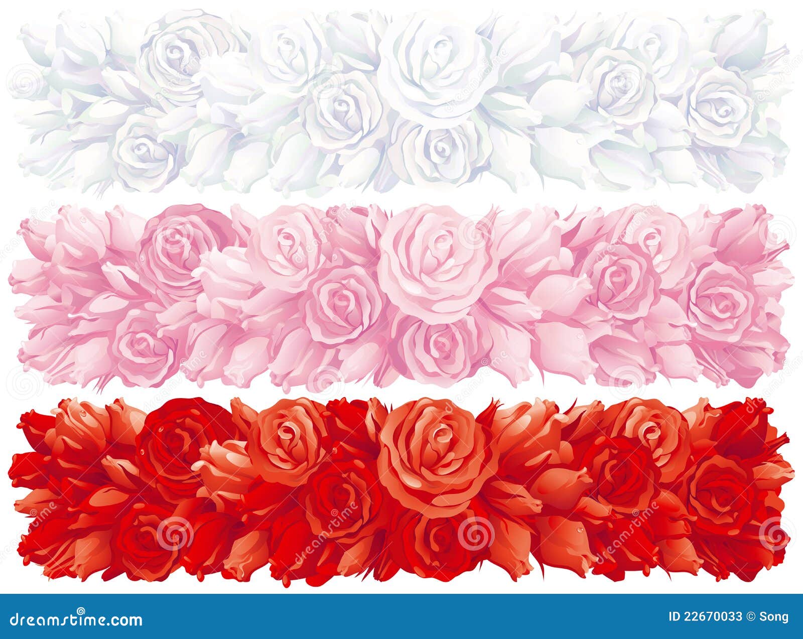 Rose banners stock vector. Illustration of space, plant - 22670033