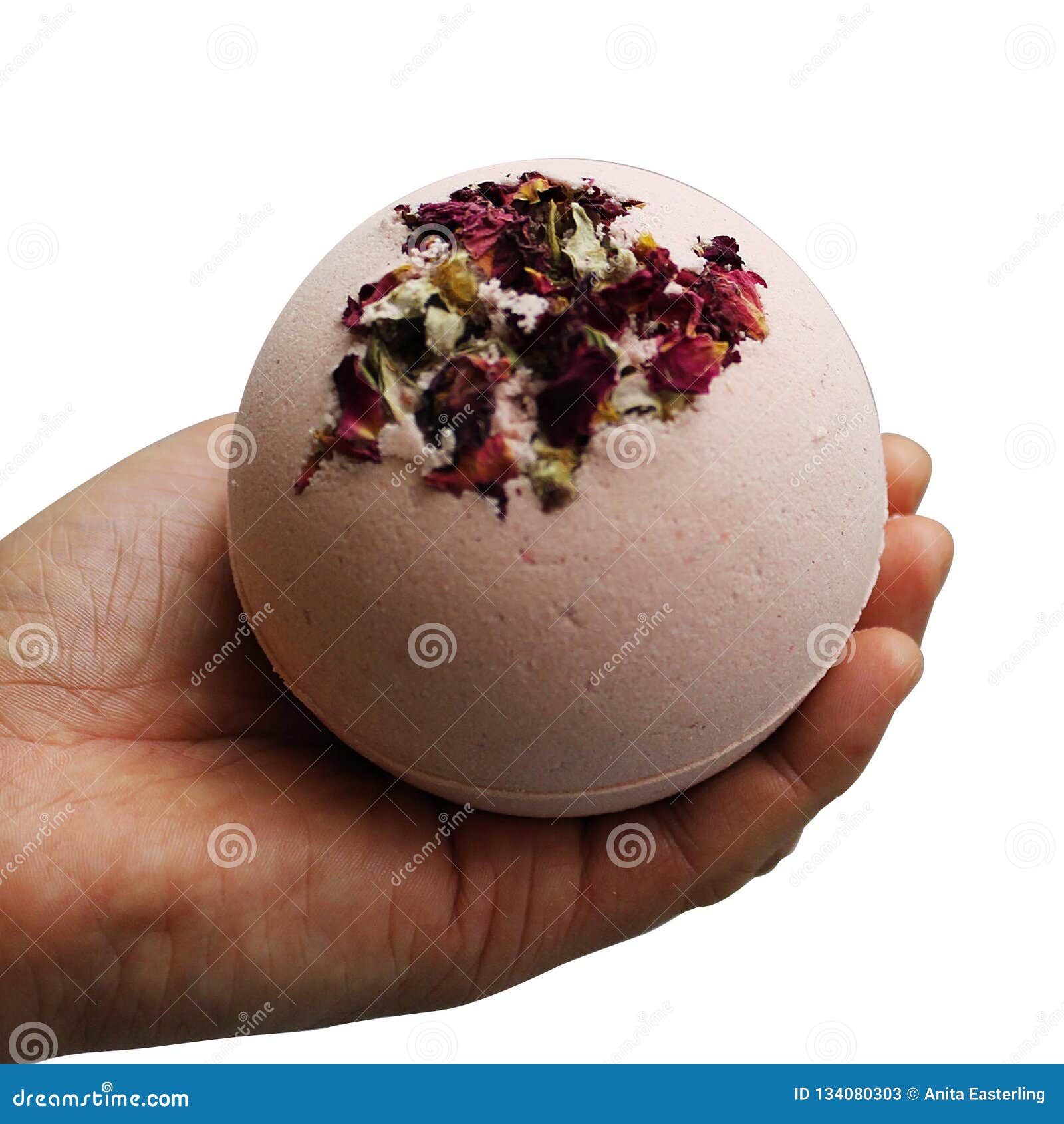 Rose bath bomb stock image. Image of extra, rose, bath - 134080303