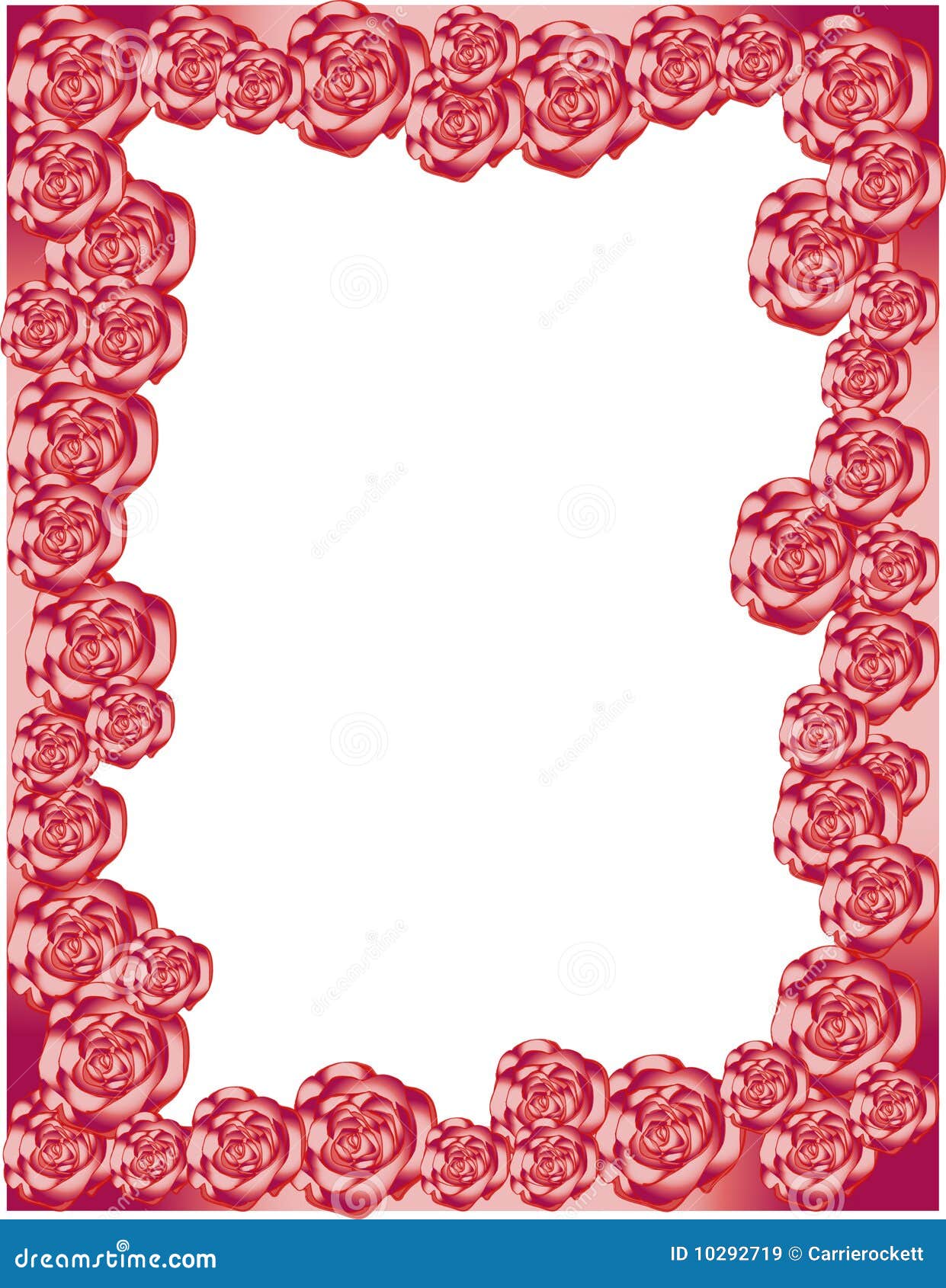 Rose Border stock vector. Illustration of mauve, valentines - 10292719