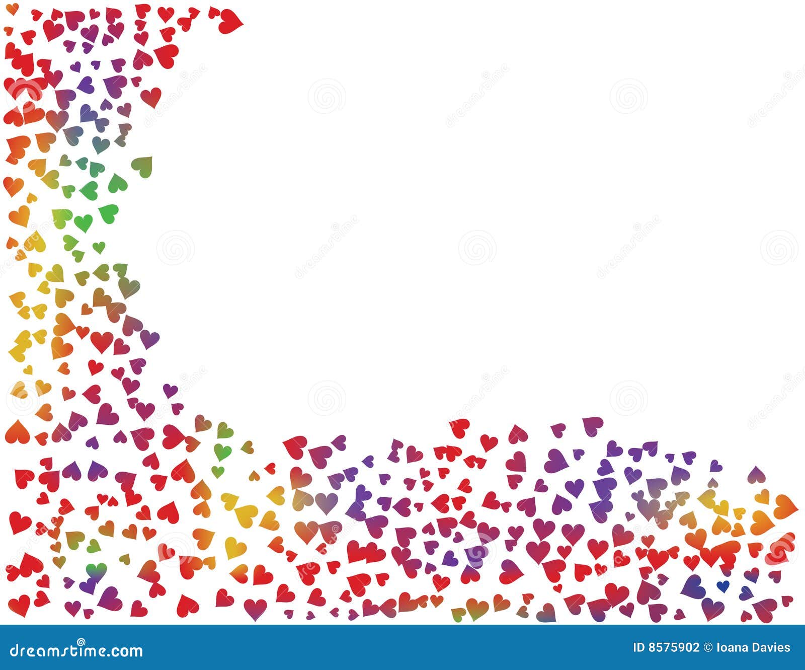 Rose border stock vector. Illustration of color, celebration - 8575902