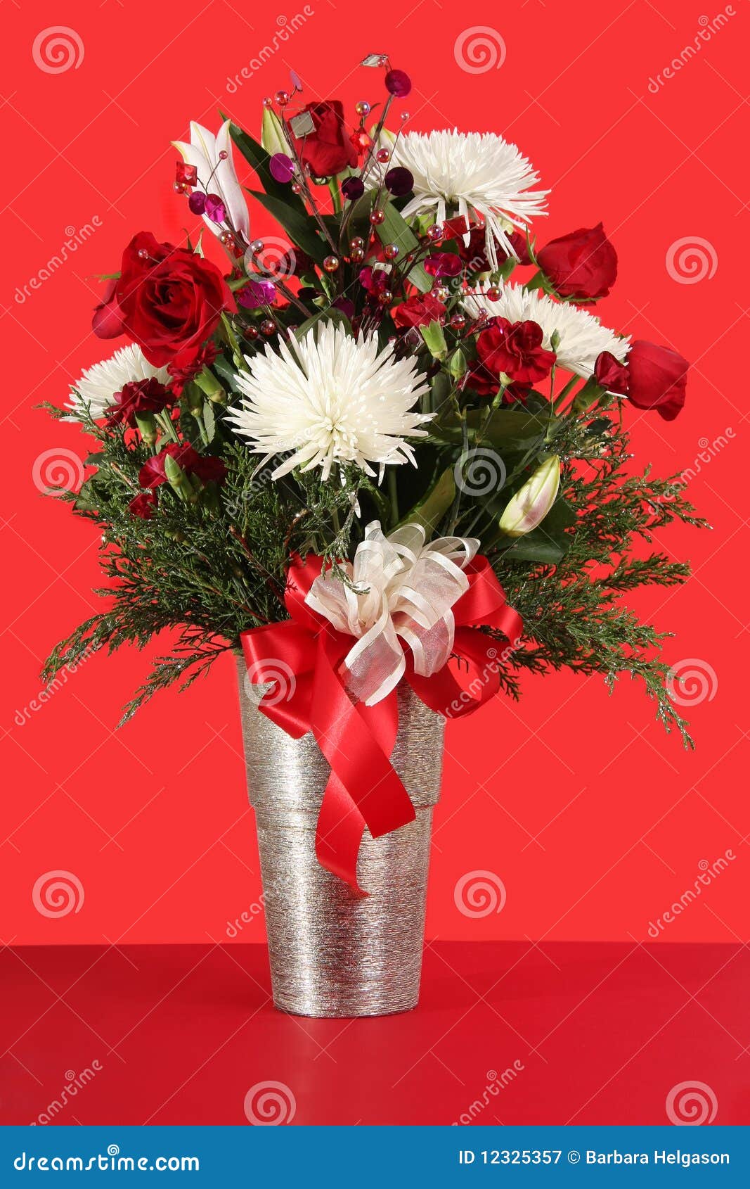 Rose bouquet stock image. Image of lily, arrangement - 12325357
