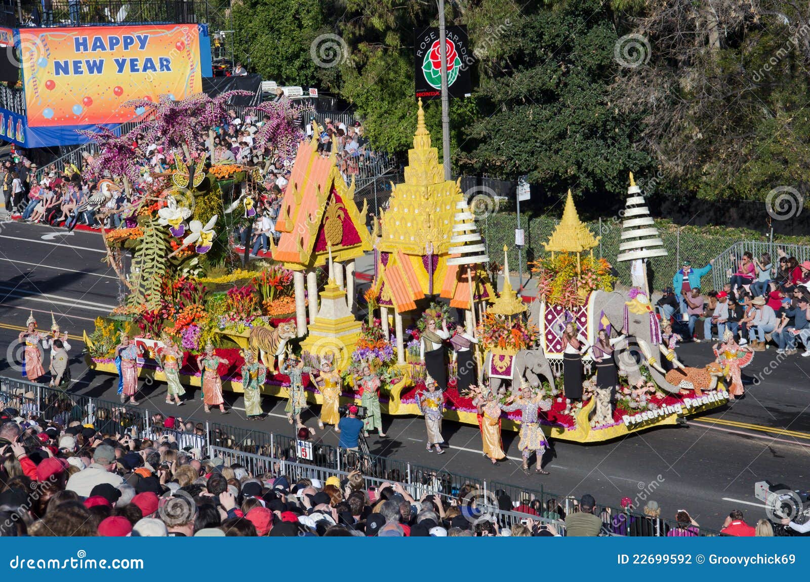 Rose Bowl Parade editorial photography. Image of crowded - 22699592