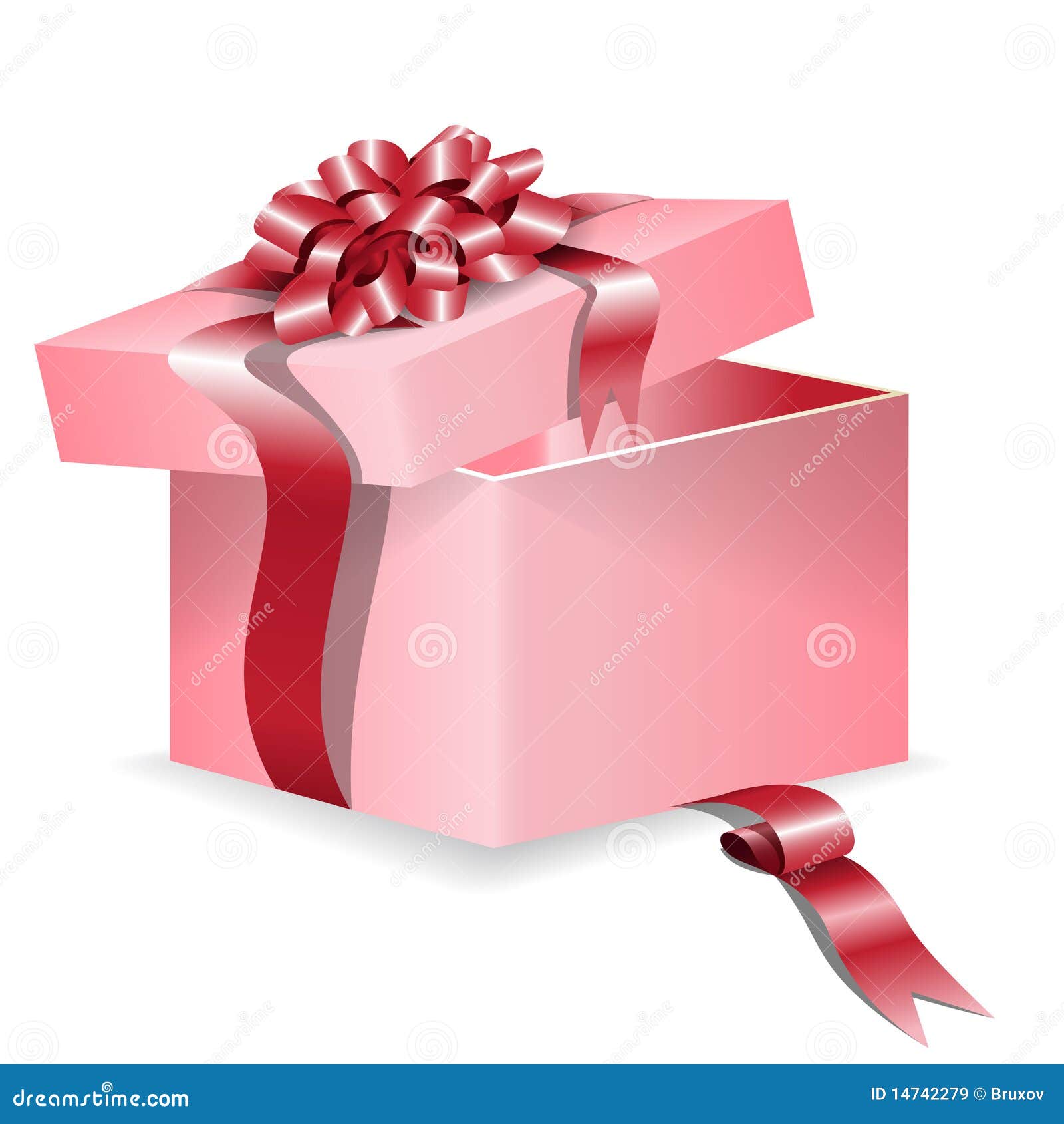 Rose box stock vector. Illustration of tape, love, basket - 14742279