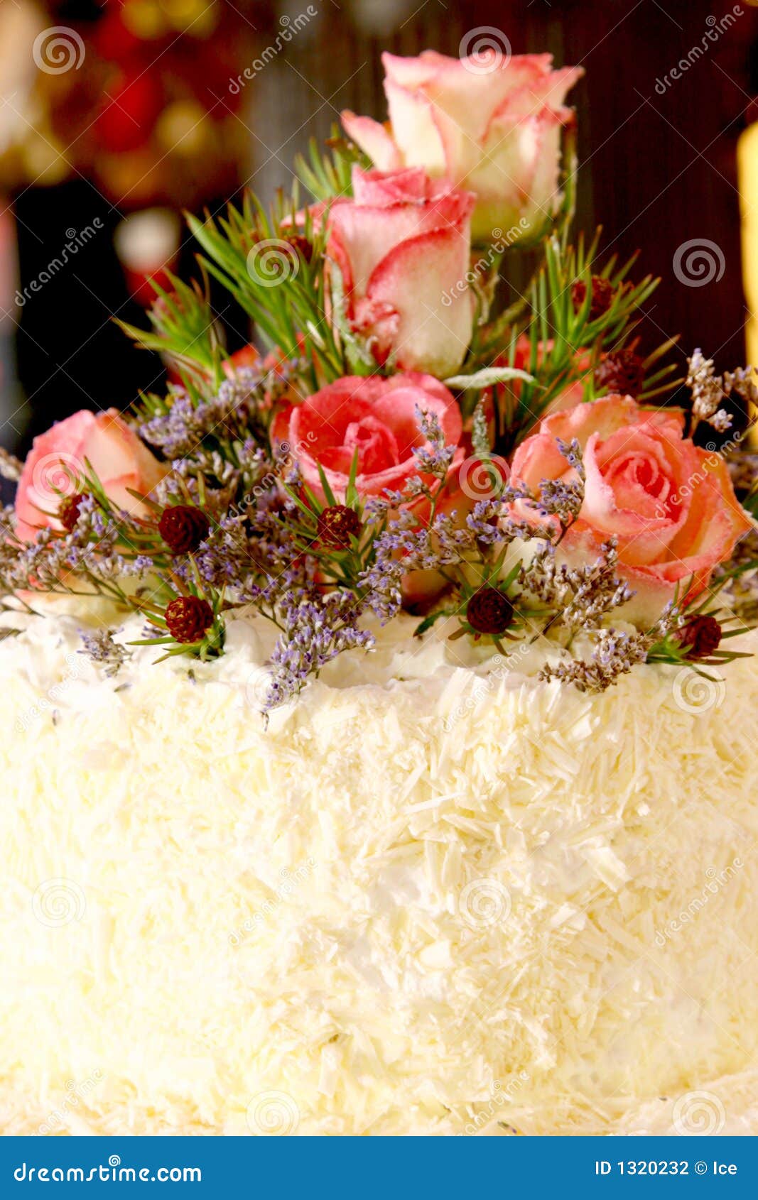 Rose Cake stock photo. Image of cake, purple, wedding - 1320232