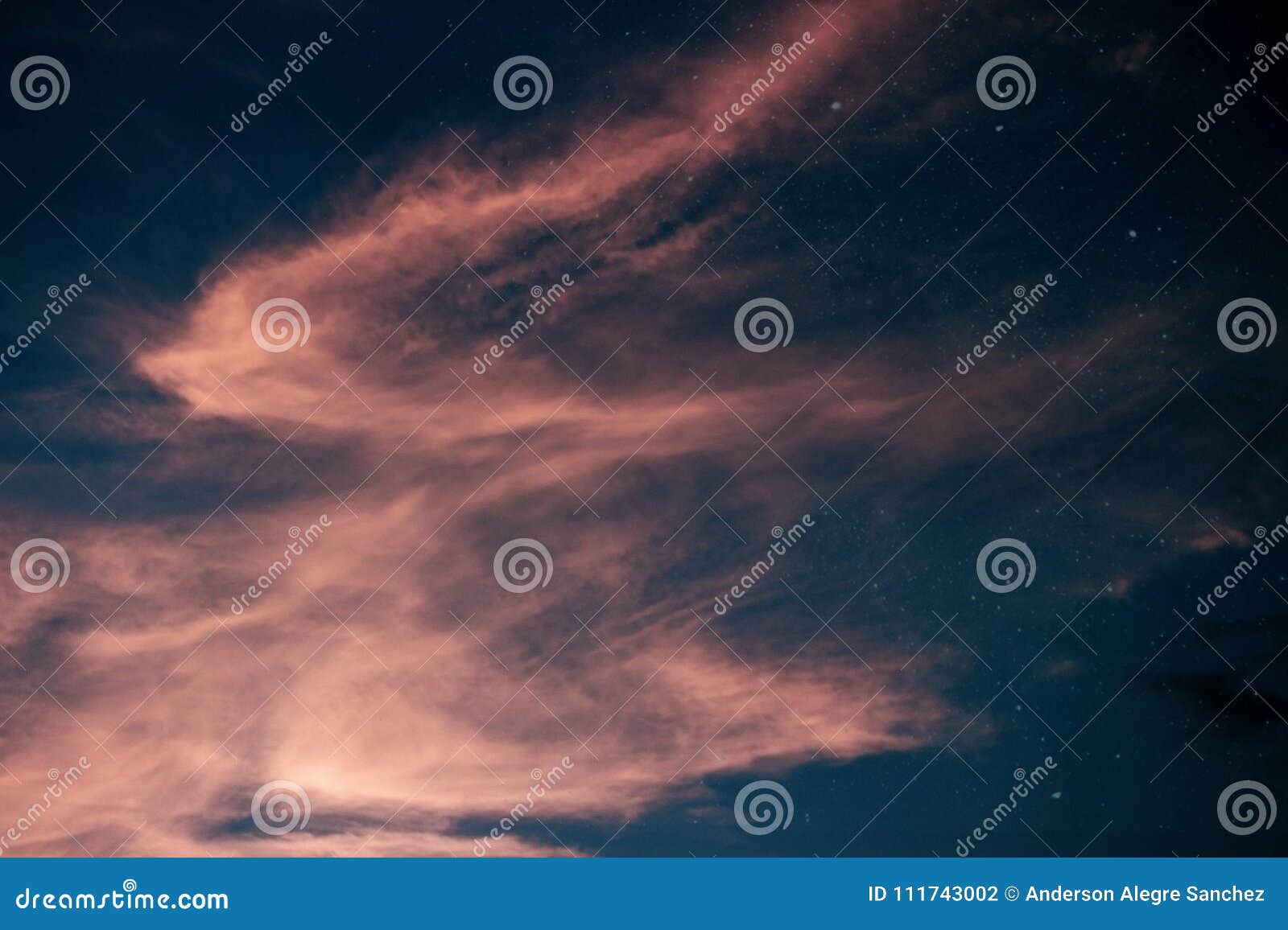 Rose Clouds stock photo. Image of clouds, rose, pink - 111743002