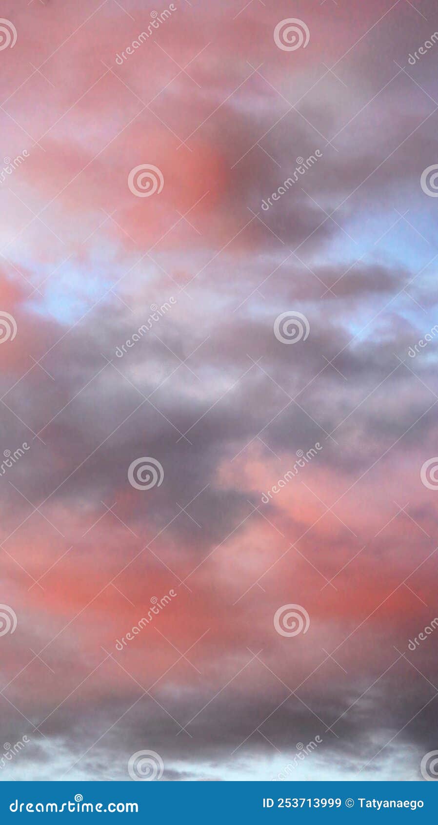 Rose color clouds stock image. Image of atmosphere, clouds - 253713999