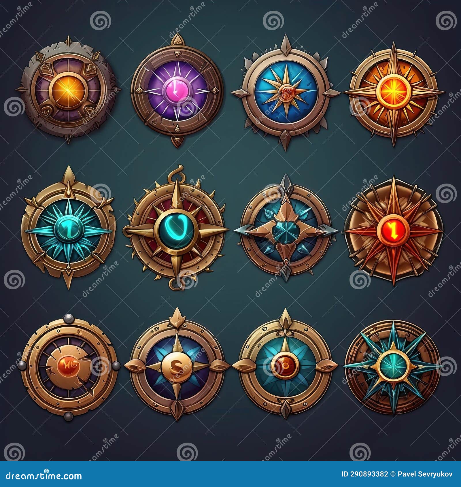 Rose Compass Game Ai Generated Stock Photo - Image of exploration ...