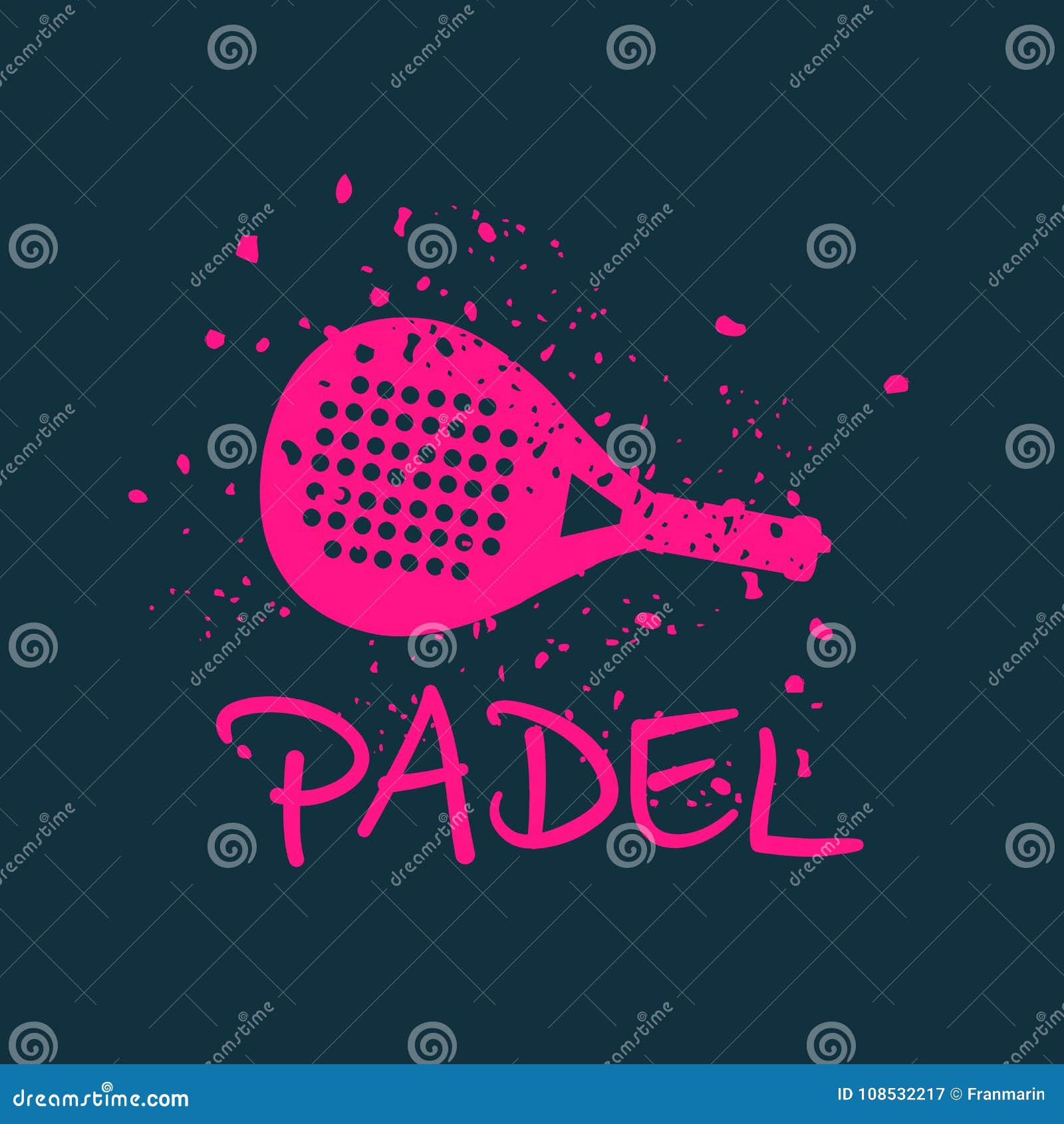 Rose de padel de logo illustration de vecteur. Illustration du loisirs ...