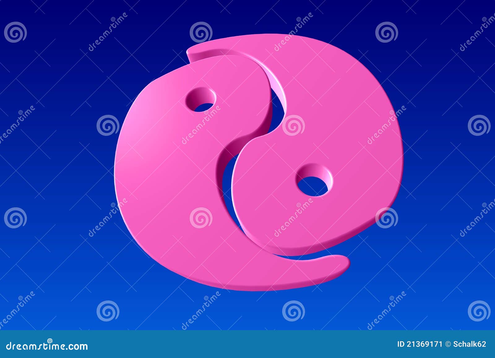 Rose de Yin Yang illustration stock. Illustration du rose - 21369171