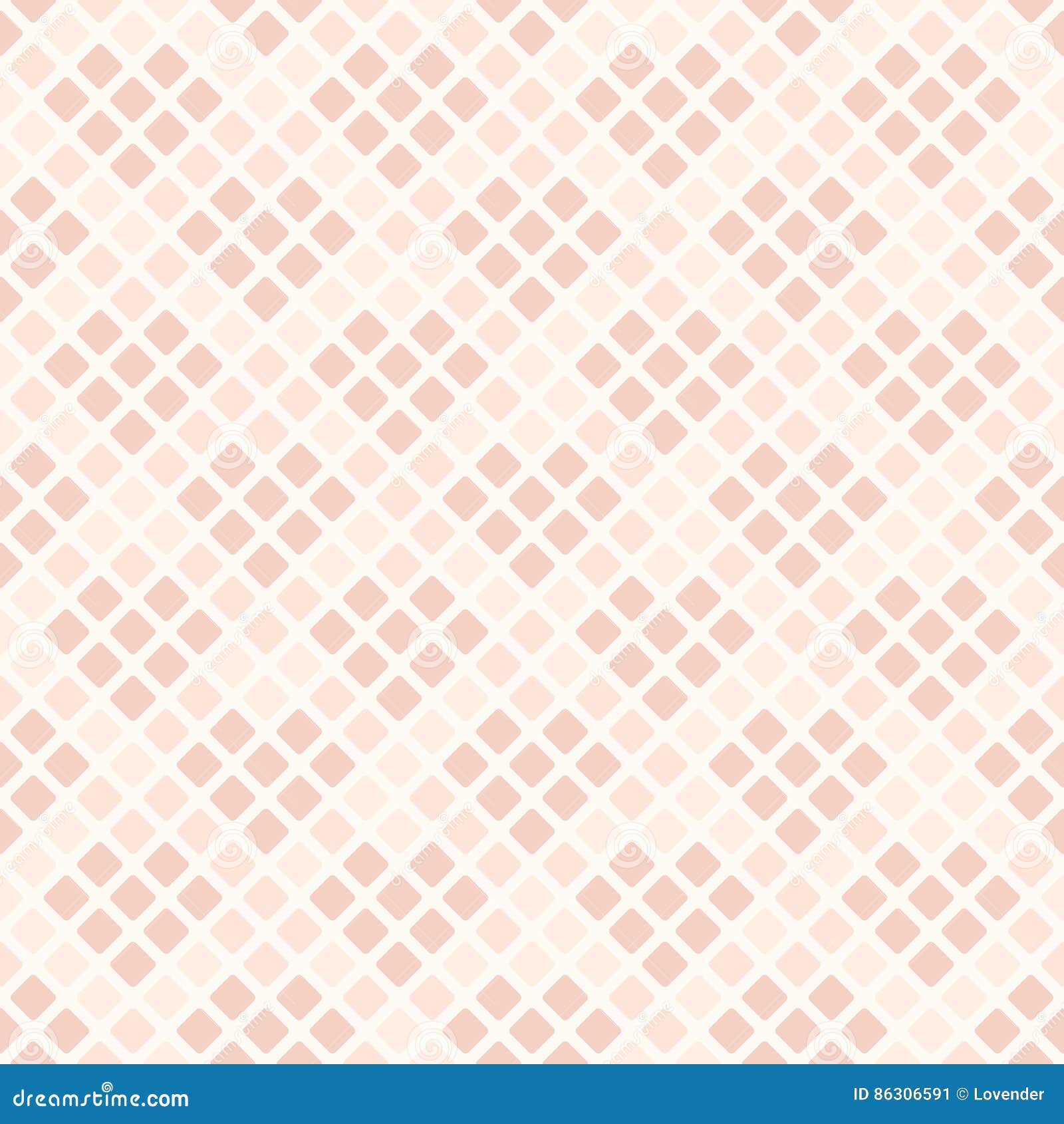 Rose Diamond Pattern with Hearts. Seamless Vector Stock Vector ...